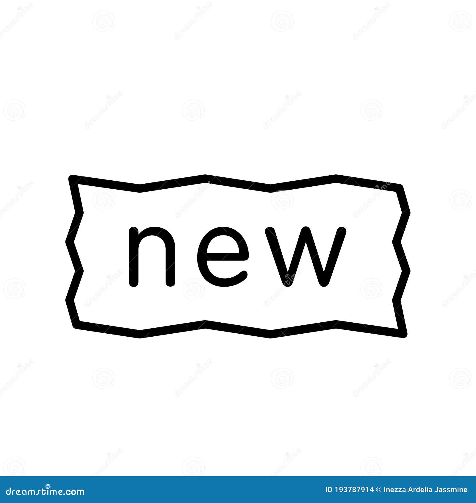 New Label Icon Design Template Stock Vector - Illustration of logo ...