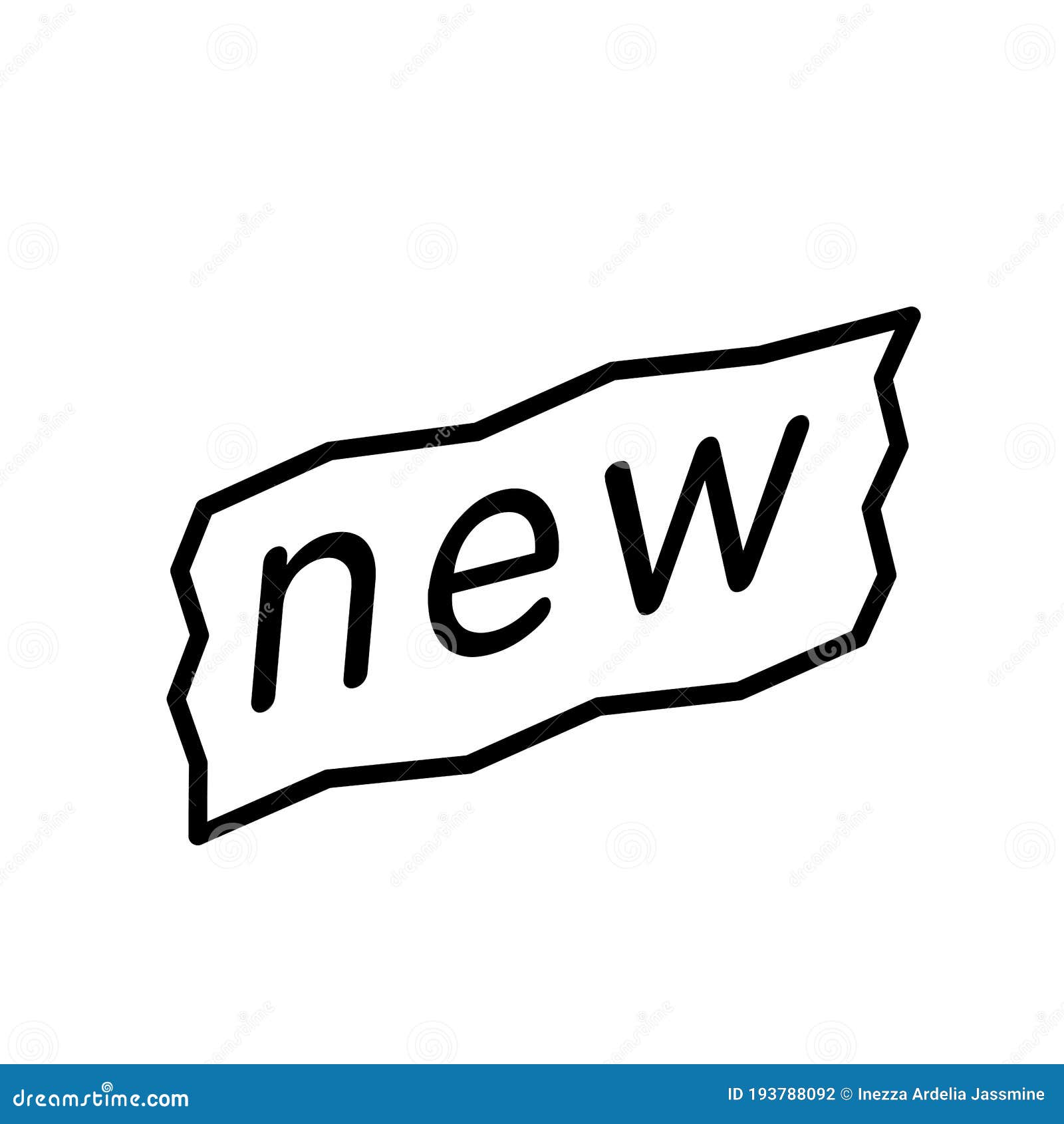 New Label Icon Design Template Stock Vector - Illustration of brand ...