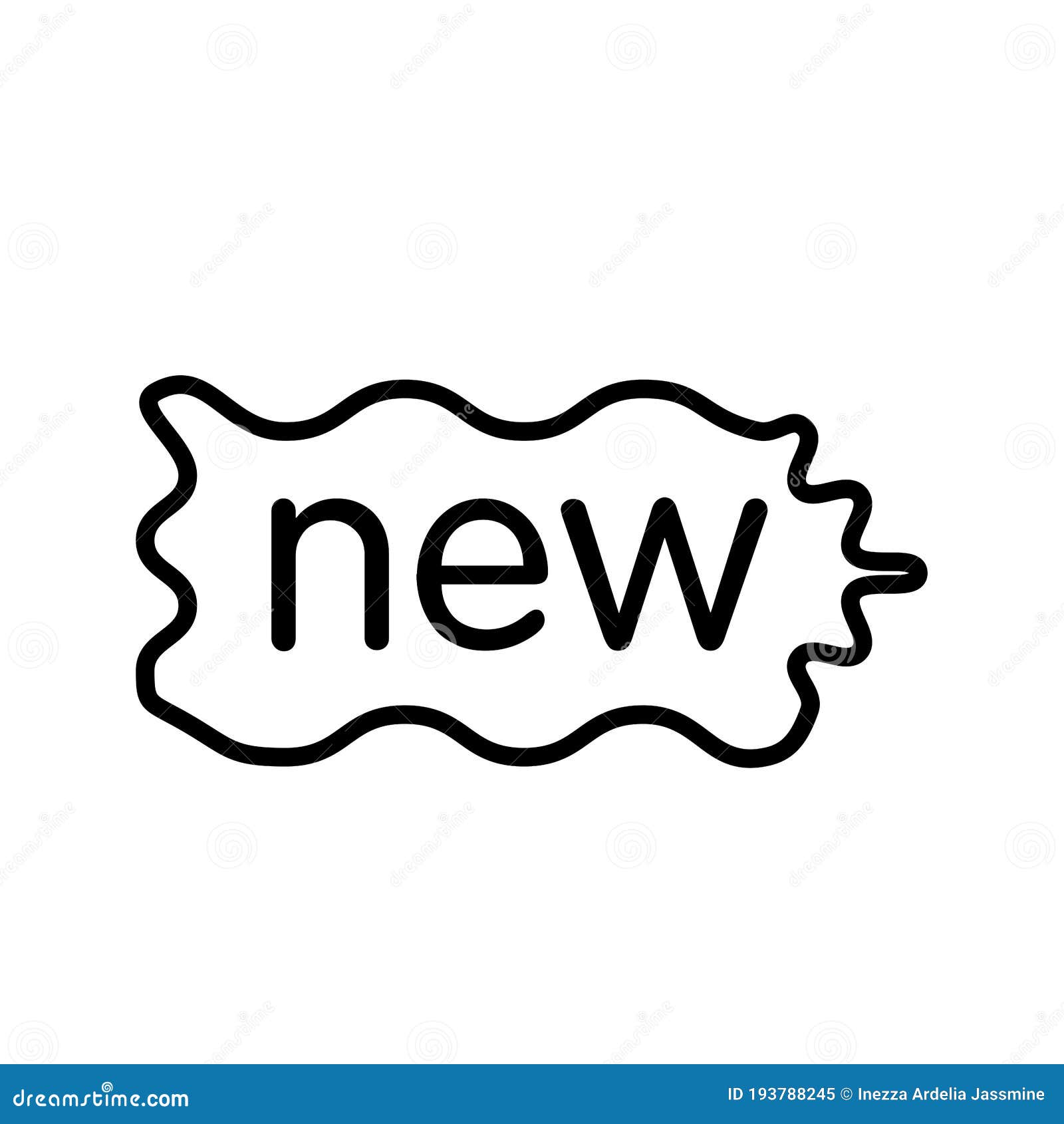 New Label Icon Design Template Stock Vector - Illustration of internet ...