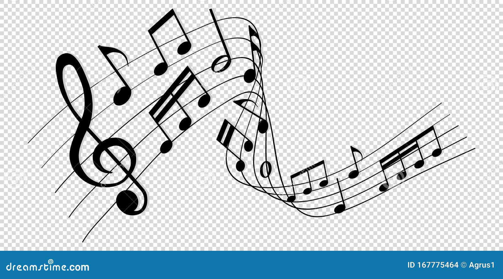 Vector Illustrations of Musical Notes Melody Stock Vector ...