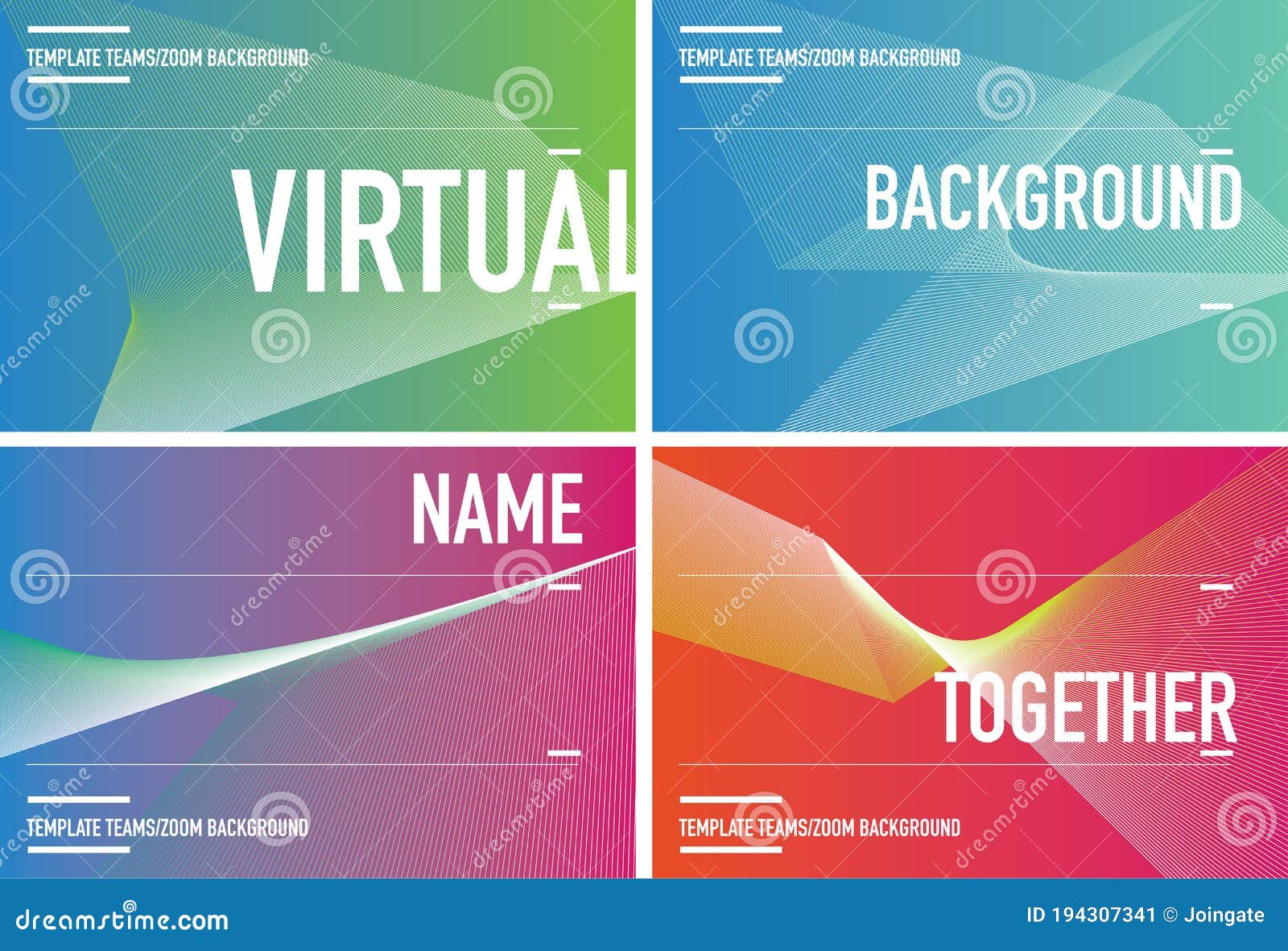 Zoom or Powerpoint Backgrounds Stock Illustration - Illustration of ...