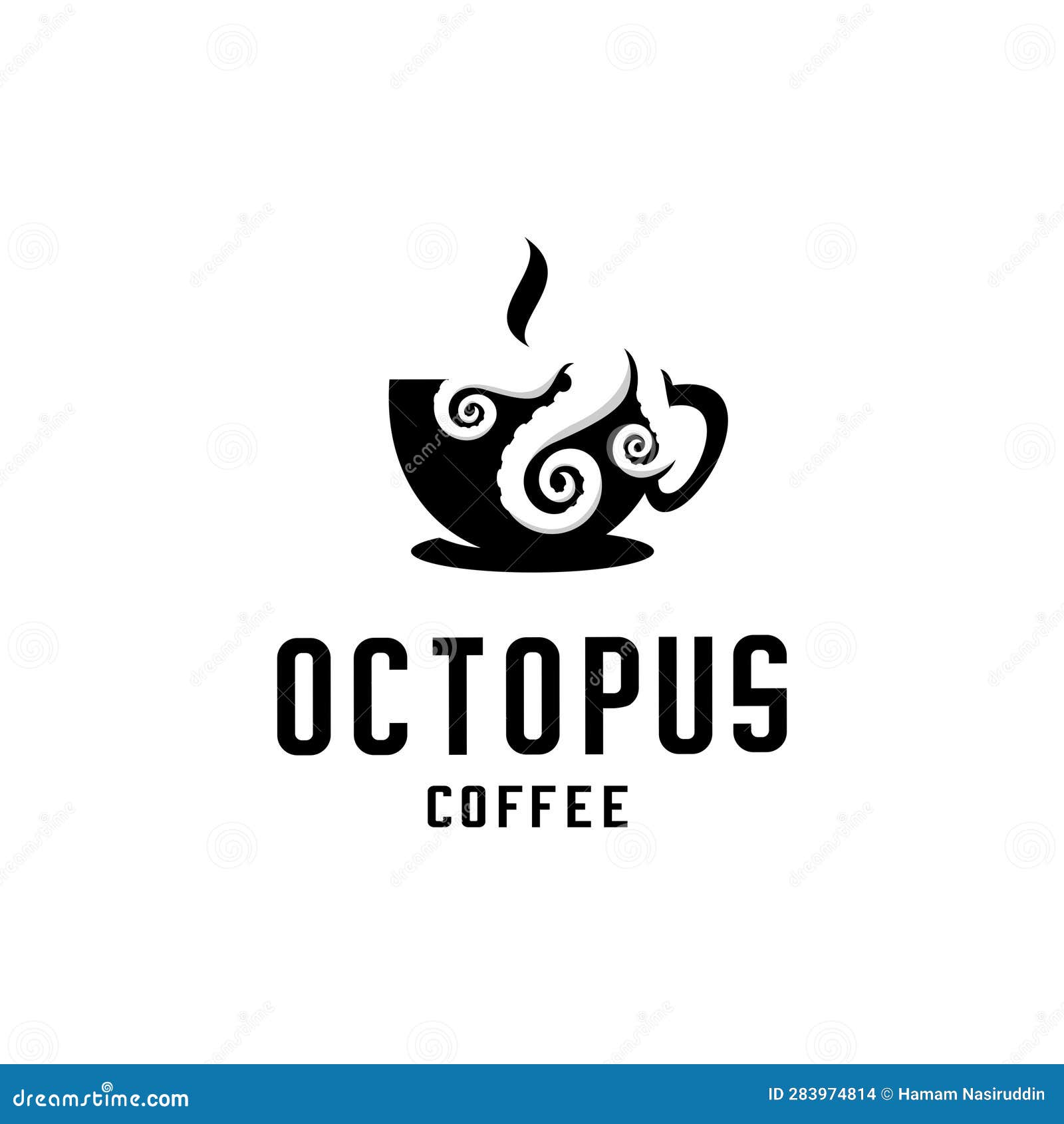 Octopus Coffee Logo Funny Octopus Need More Coffee Cup" Sticker For