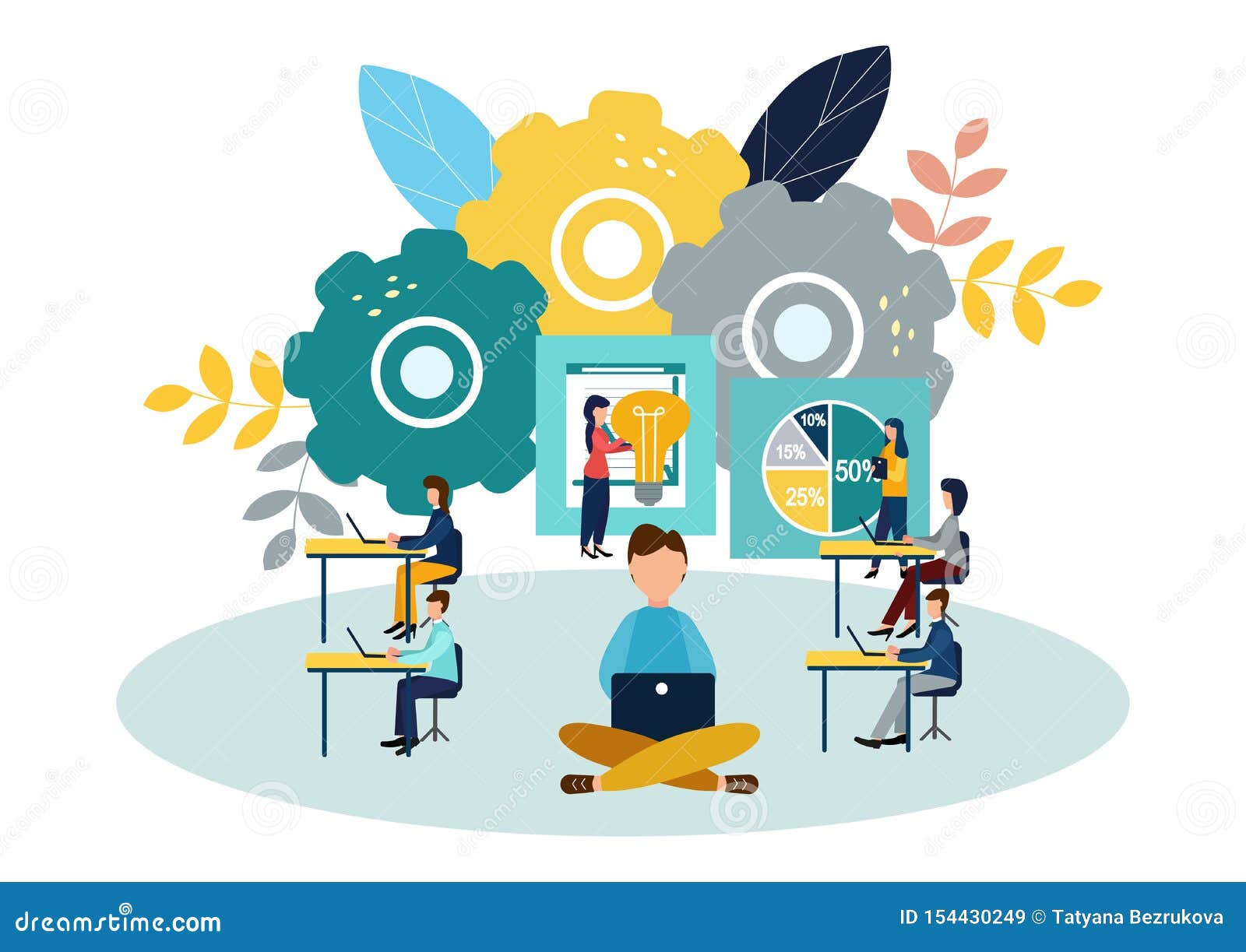 Team Training Vector