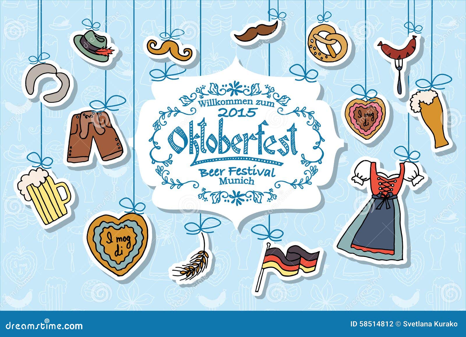 Vector Illustration of Oktoberfest Elements Set Editorial Photography ...