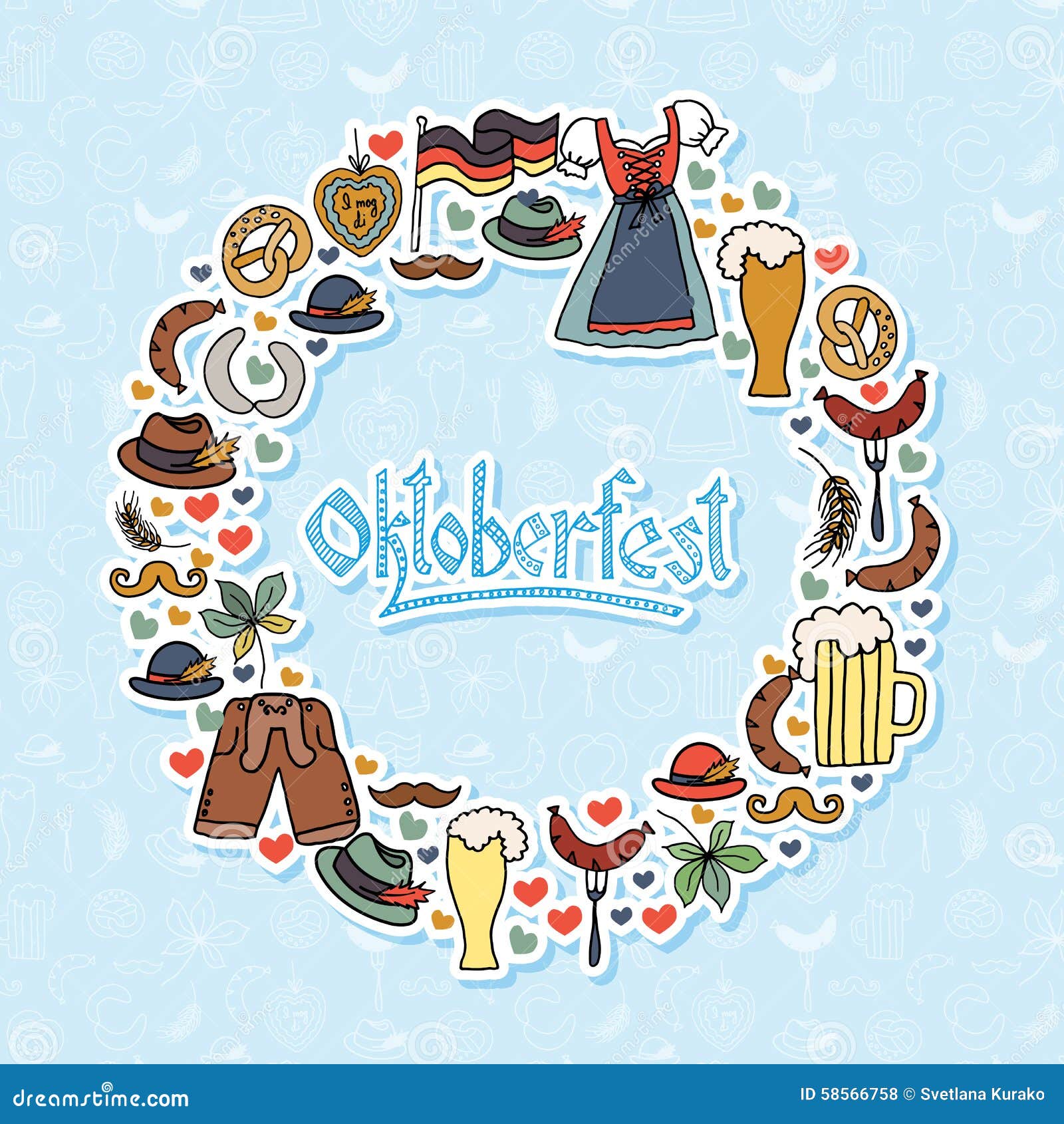 Vector Illustration of Oktoberfest Elements Set Editorial Stock Photo ...