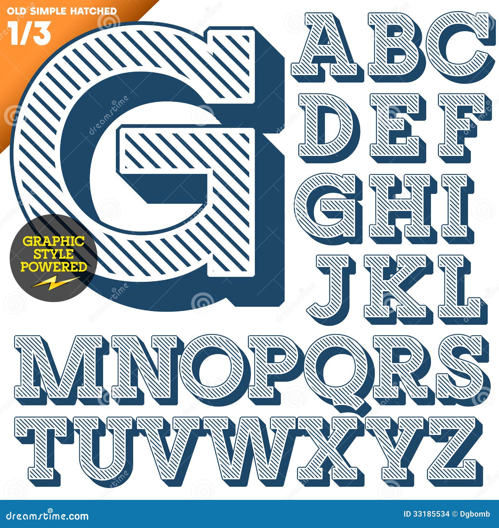 Vector Illustration Of An Old Fashioned Alphabet | CartoonDealer.com ...