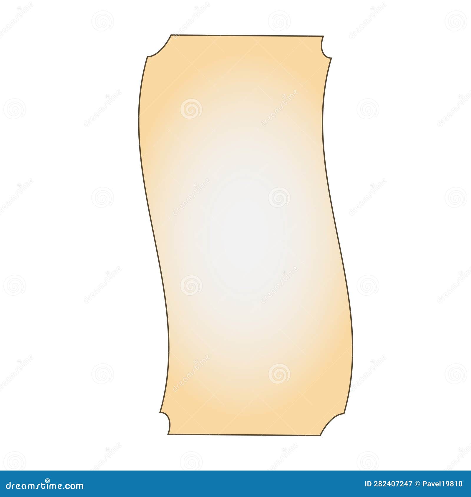 Vector Illustration of an Old Paper Scroll. Stock Vector - Illustration ...