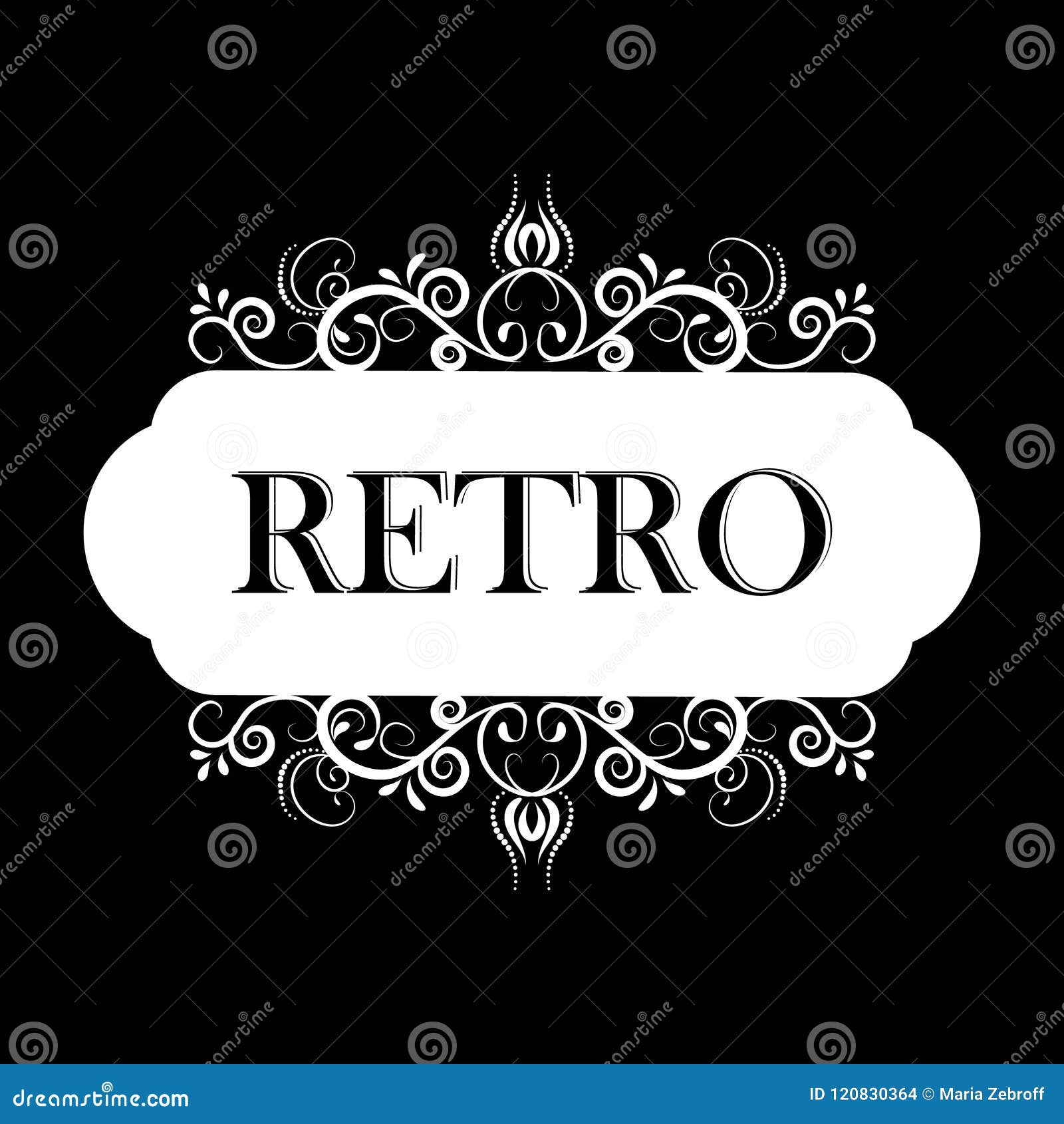 Vector Illustration of Old Style Label Stock Vector - Illustration of ...