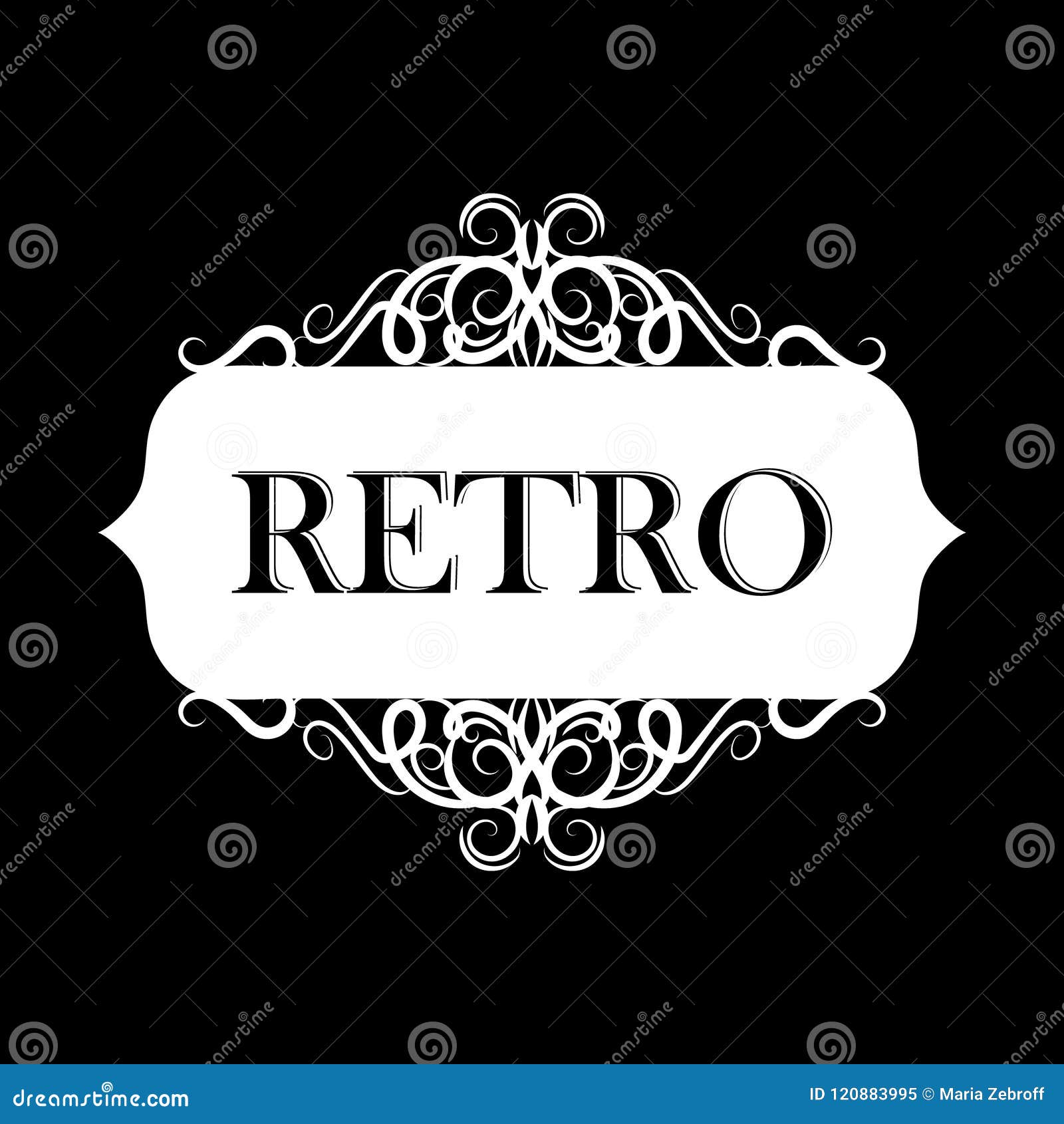 Vector Illustration of Old Style Label Stock Vector - Illustration of ...