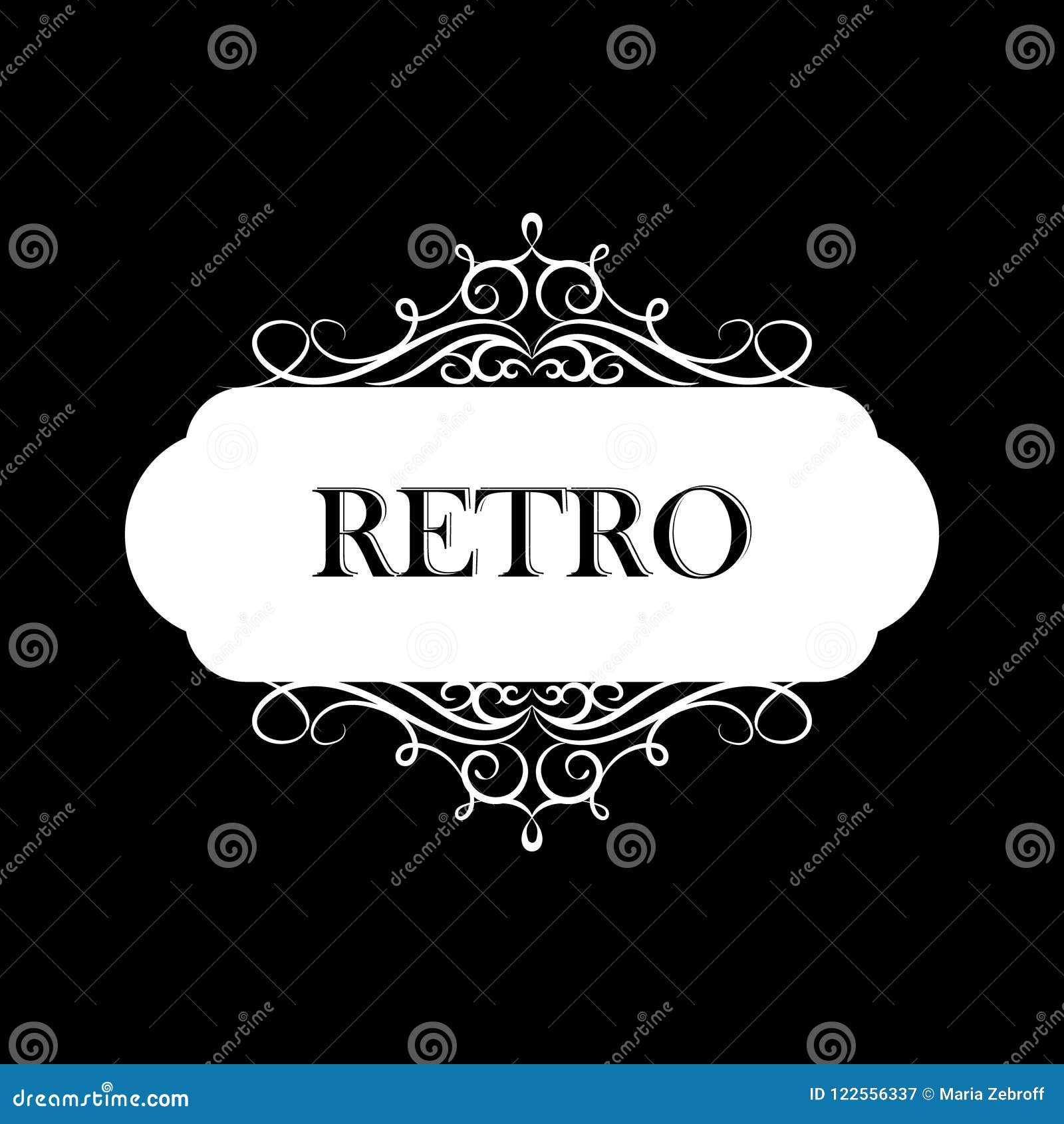 Vector Illustration of Old Style Label Stock Vector - Illustration of ...