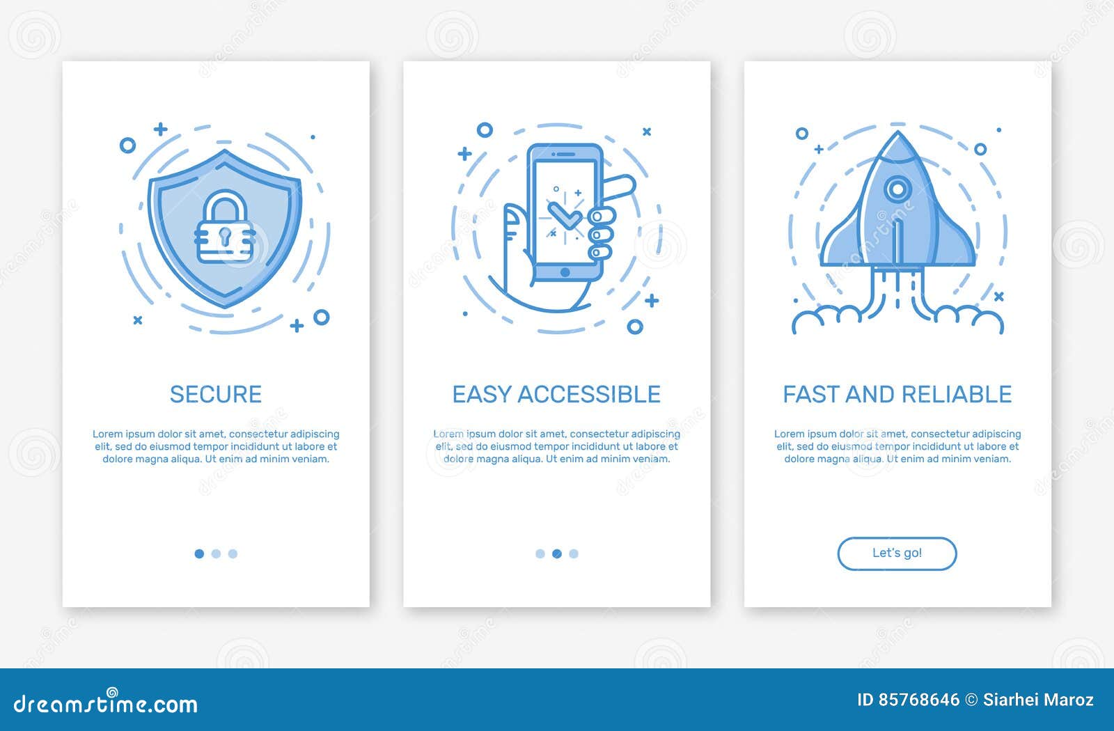 Vector Illustration of Onboarding App Screens and Web Concept Design ... Vector Illustration of Onboarding App Screens and Web Concept Design ...