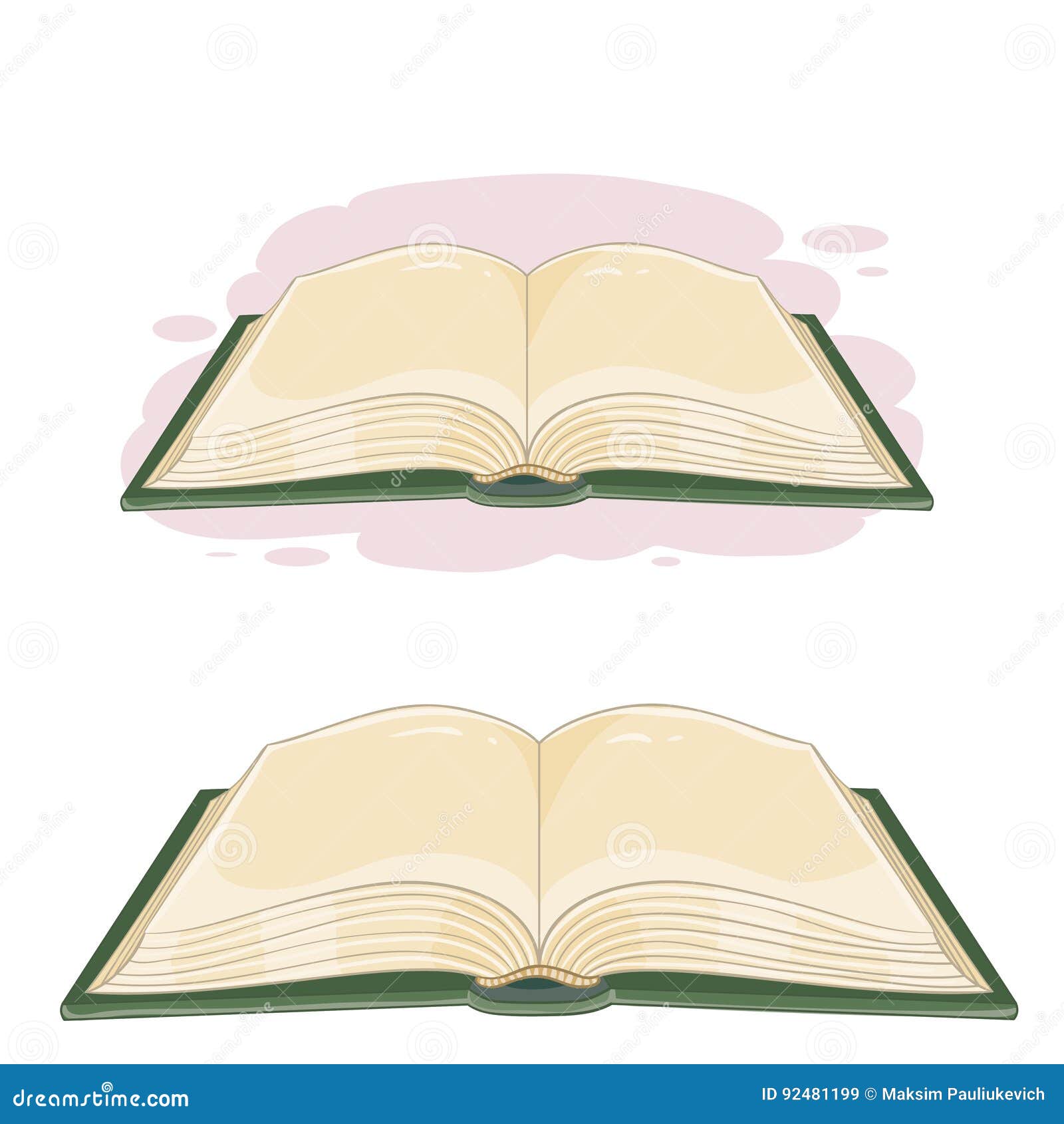 Vector Illustration Of An Open Book In Cartoon Style | CartoonDealer ...