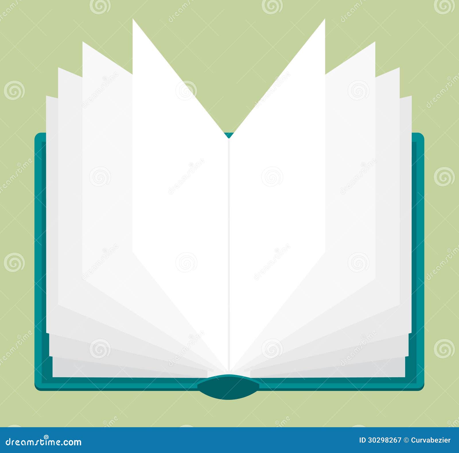 Open Book with Pages Being Browsed Stock Vector - Illustration of ...