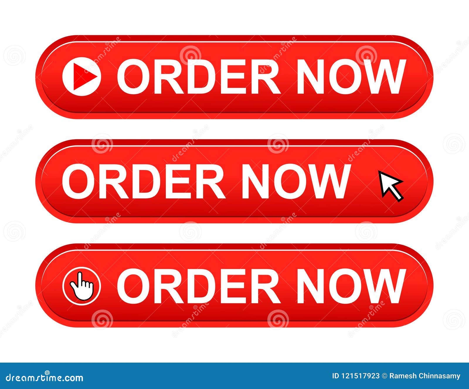 Order now button stock vector. Illustration of background - 121517923