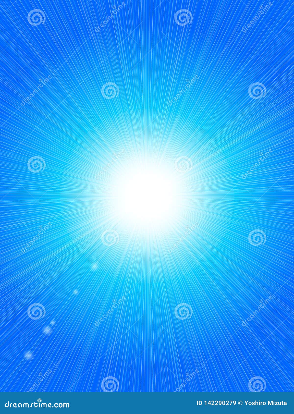 Blue shine rays burst stock vector. Illustration of burst - 142290279