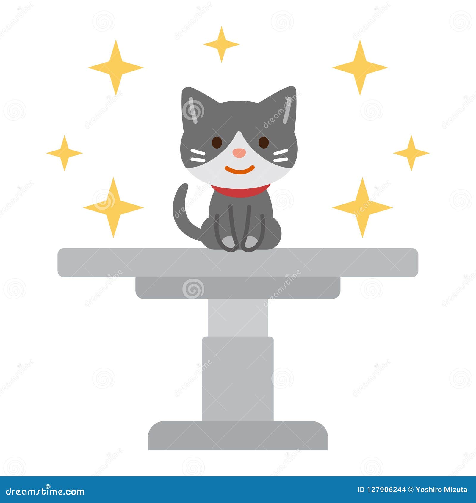 Cat Under The Table Clipart