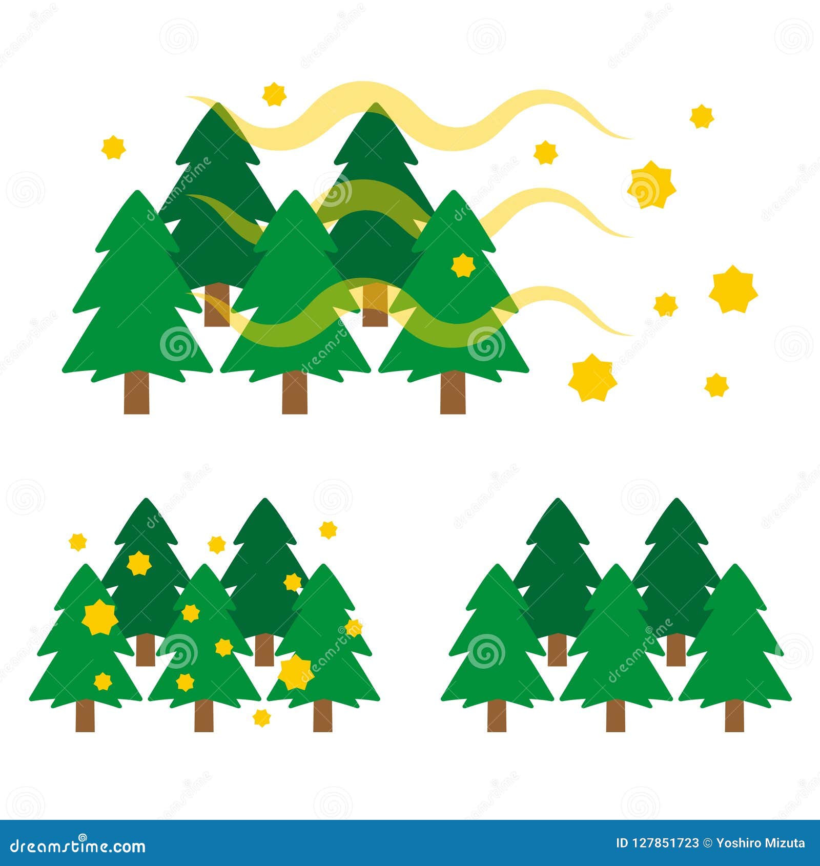 Cedar pollen illustration stock vector. Illustration of building ...