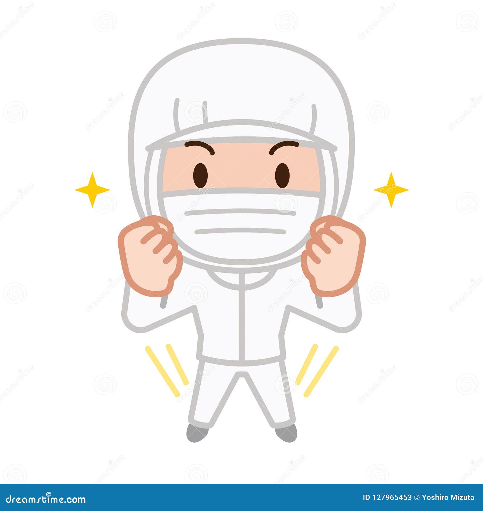 People in a clean room stock vector. Illustration of cartoon - 127965453