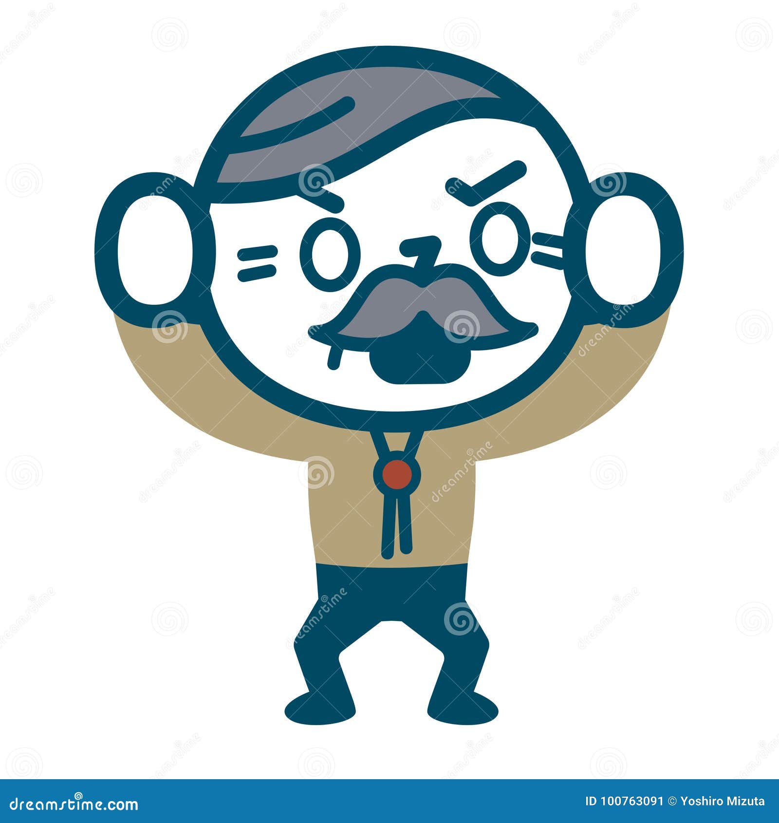 Senior men disgusted stock vector. Illustration of animation - 100763091