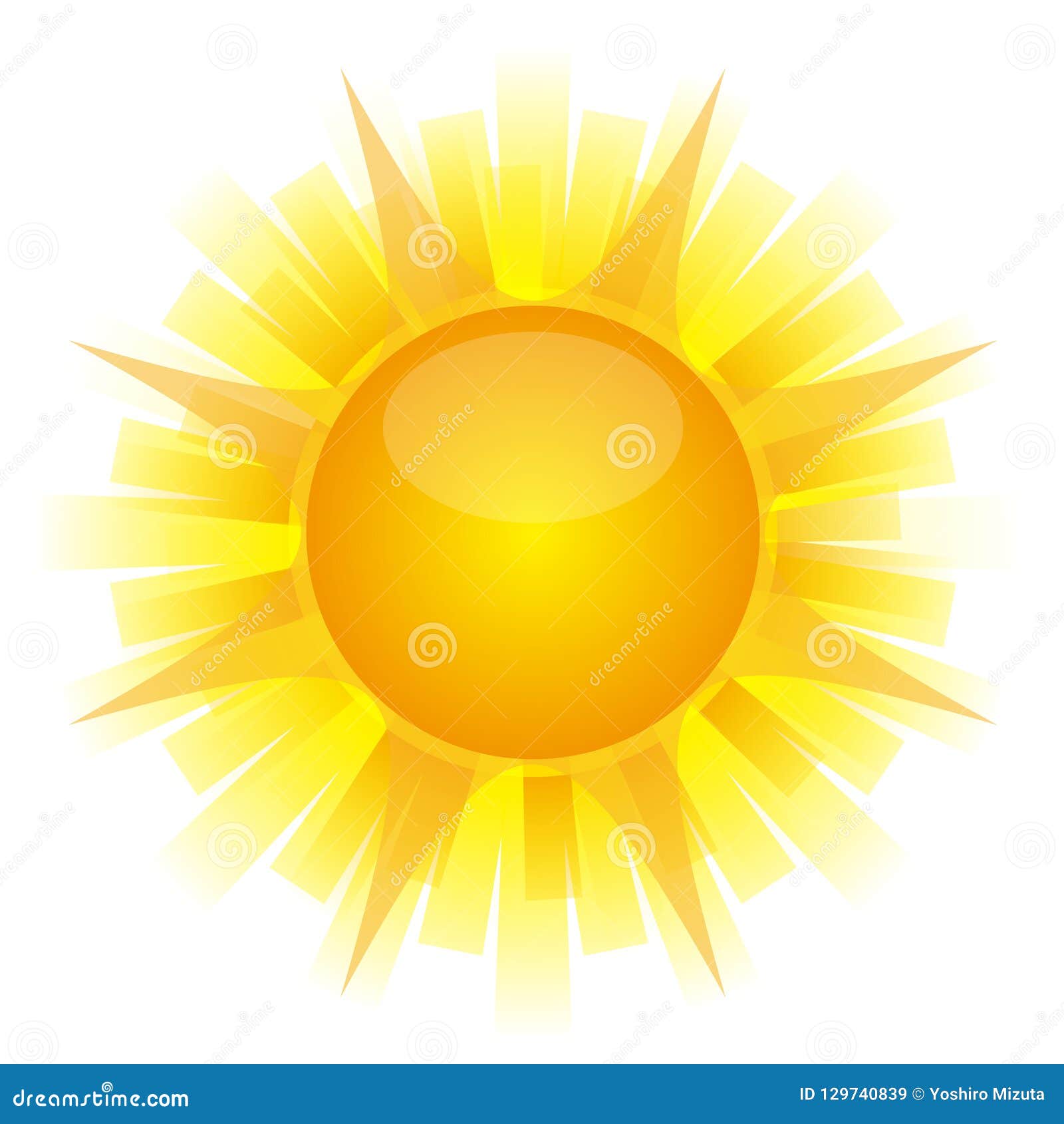 Shinny Sun Image Vector Icon Stock Vector - Illustration of icon, light ...