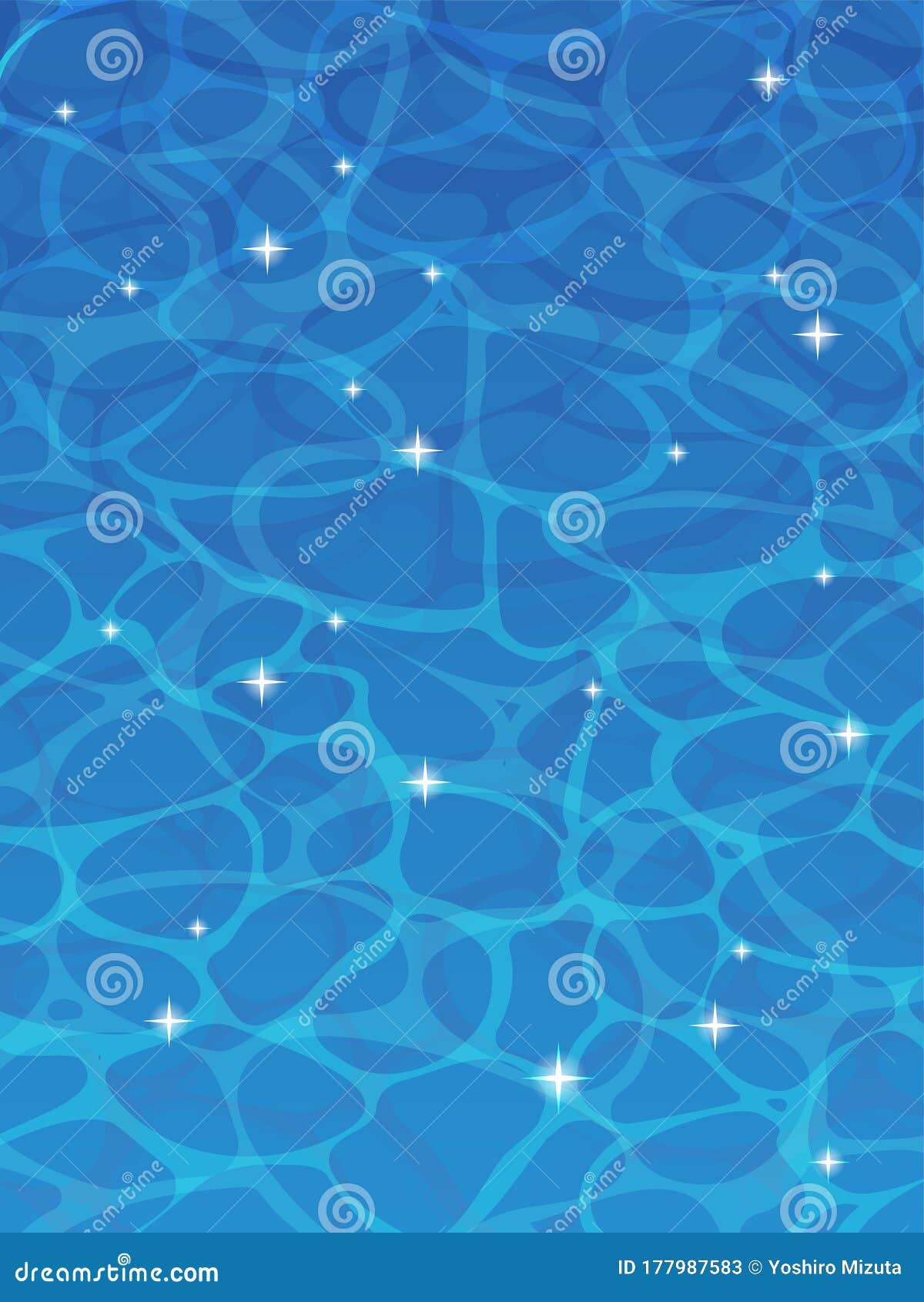 Vector Pool or Ocean Water Caustic Texture Background Stock Vector ...