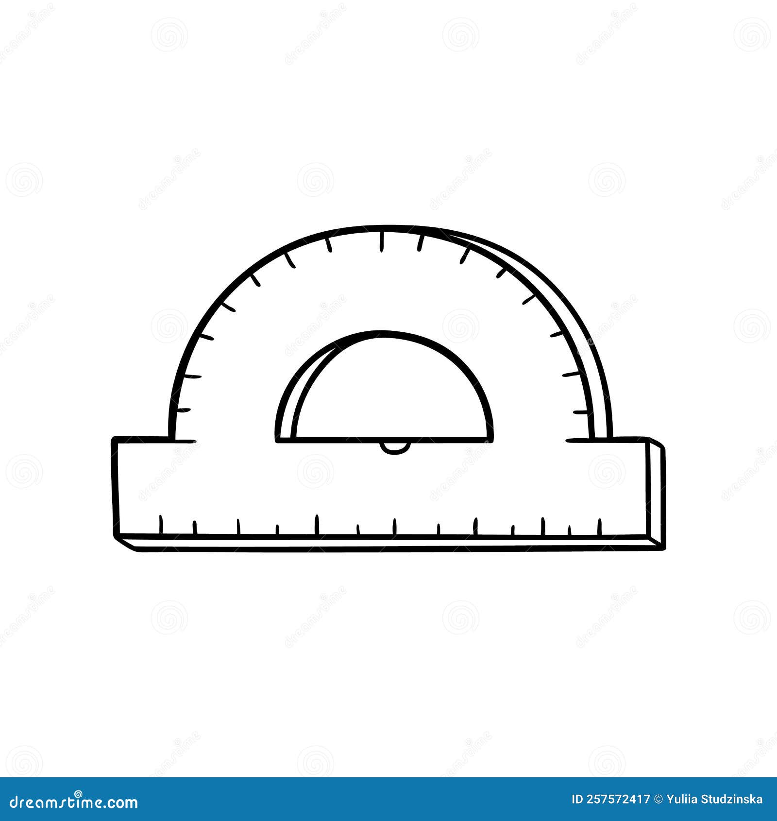 Outline protractor stock vector. Illustration of coloring - 257572417 Outline protractor stock vector. Illustration of coloring - 257572417