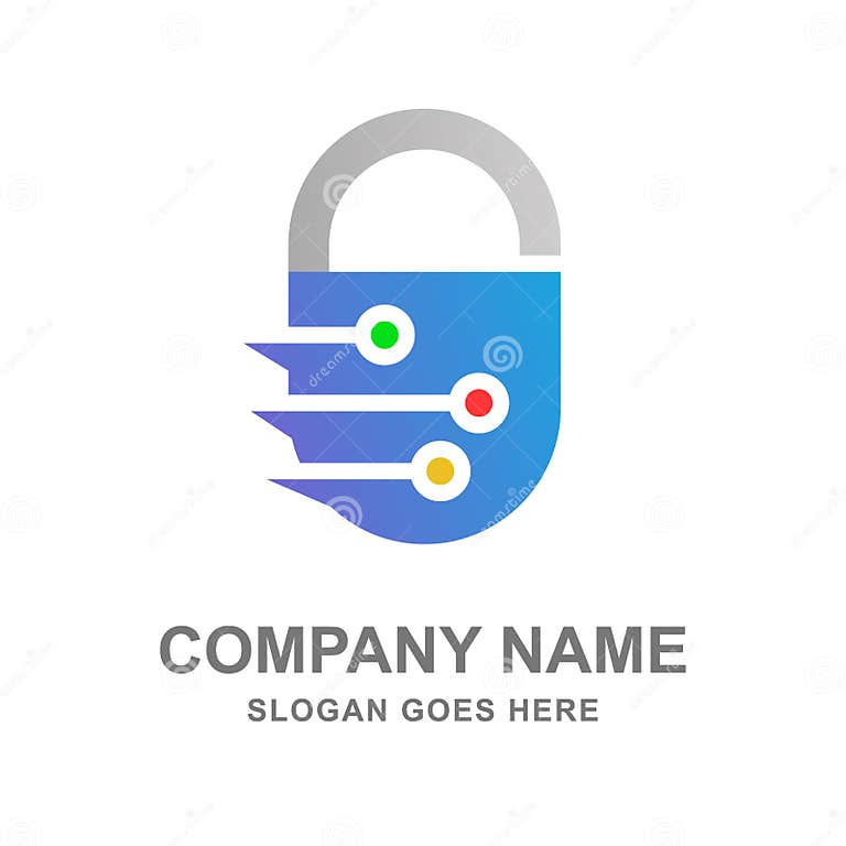 Network Internet Security Logo Vector Stock Vector - Illustration of ...