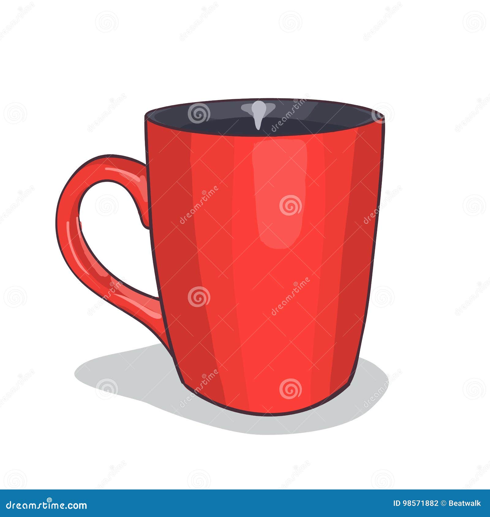 Vector Illustration of Painted Cup Stock Vector - Illustration of asian ...