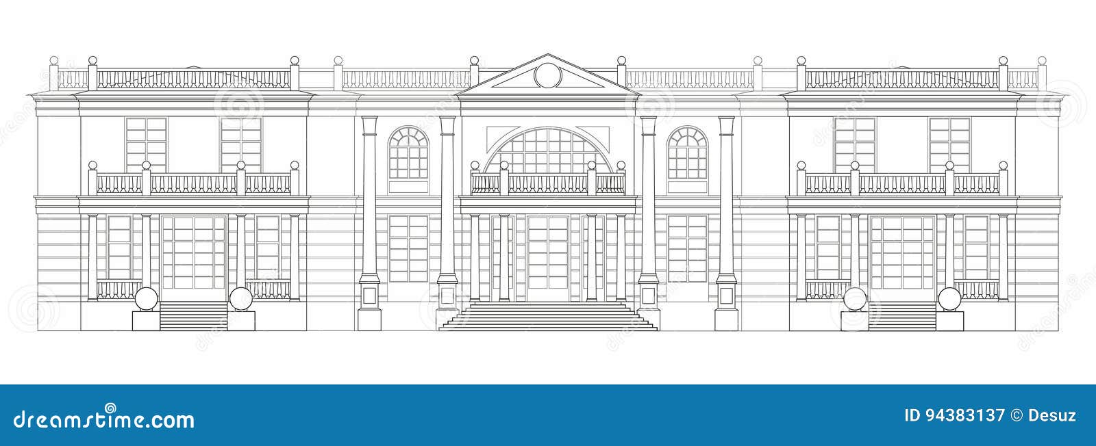 Vector illustration palace stock vector. Illustration of isaac - 94383137