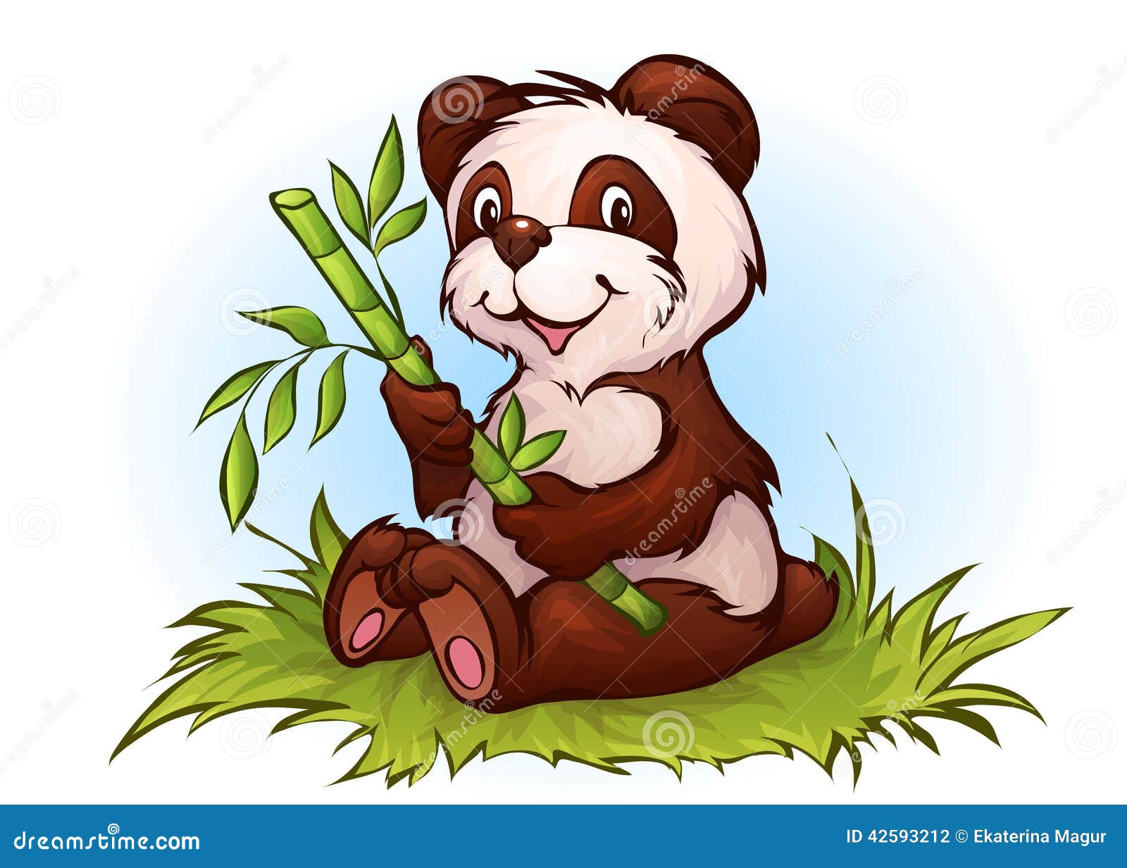 Vector Illustration of Panda in Cartoon Style Stock Vector ...
