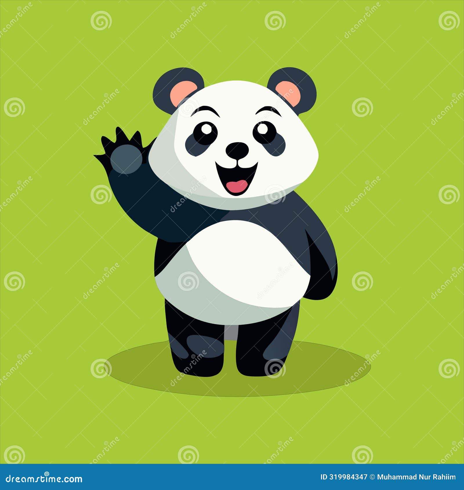 Panda in many cute pose stock vector. Illustration of simple - 319984347