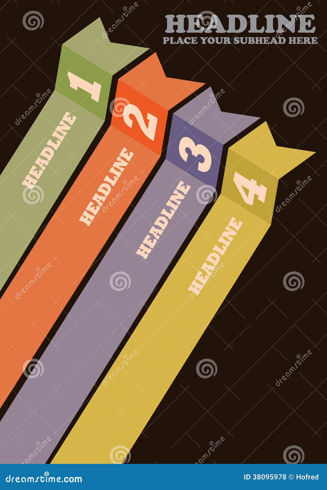 Vector Illustration of Paper Folding Layout Stock Vector - Illustration ...