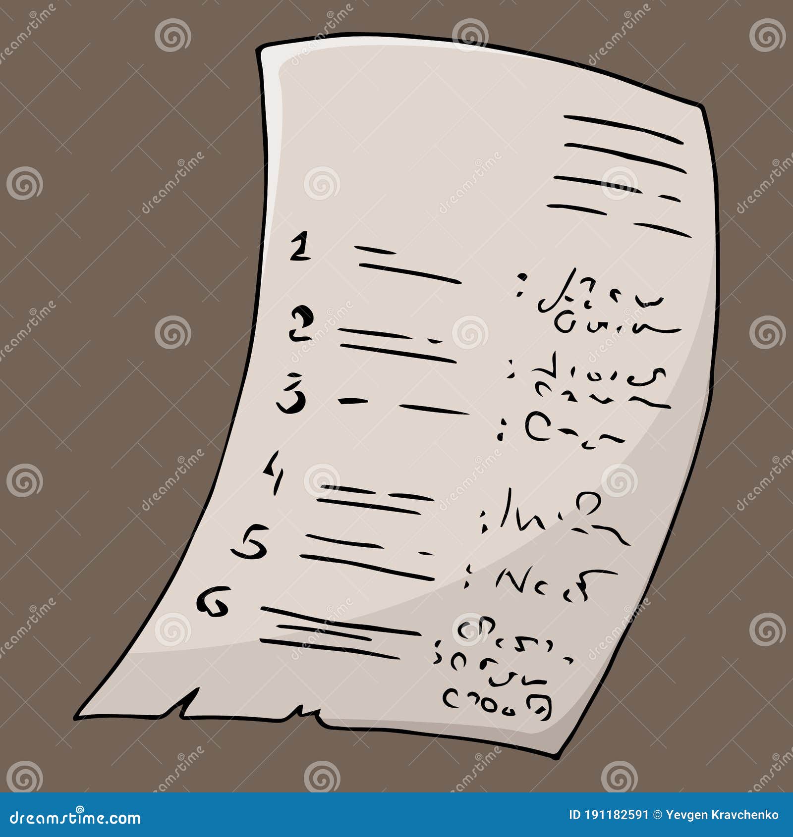 Schedule, Examination Work. Vector Illustration of Paper with ...