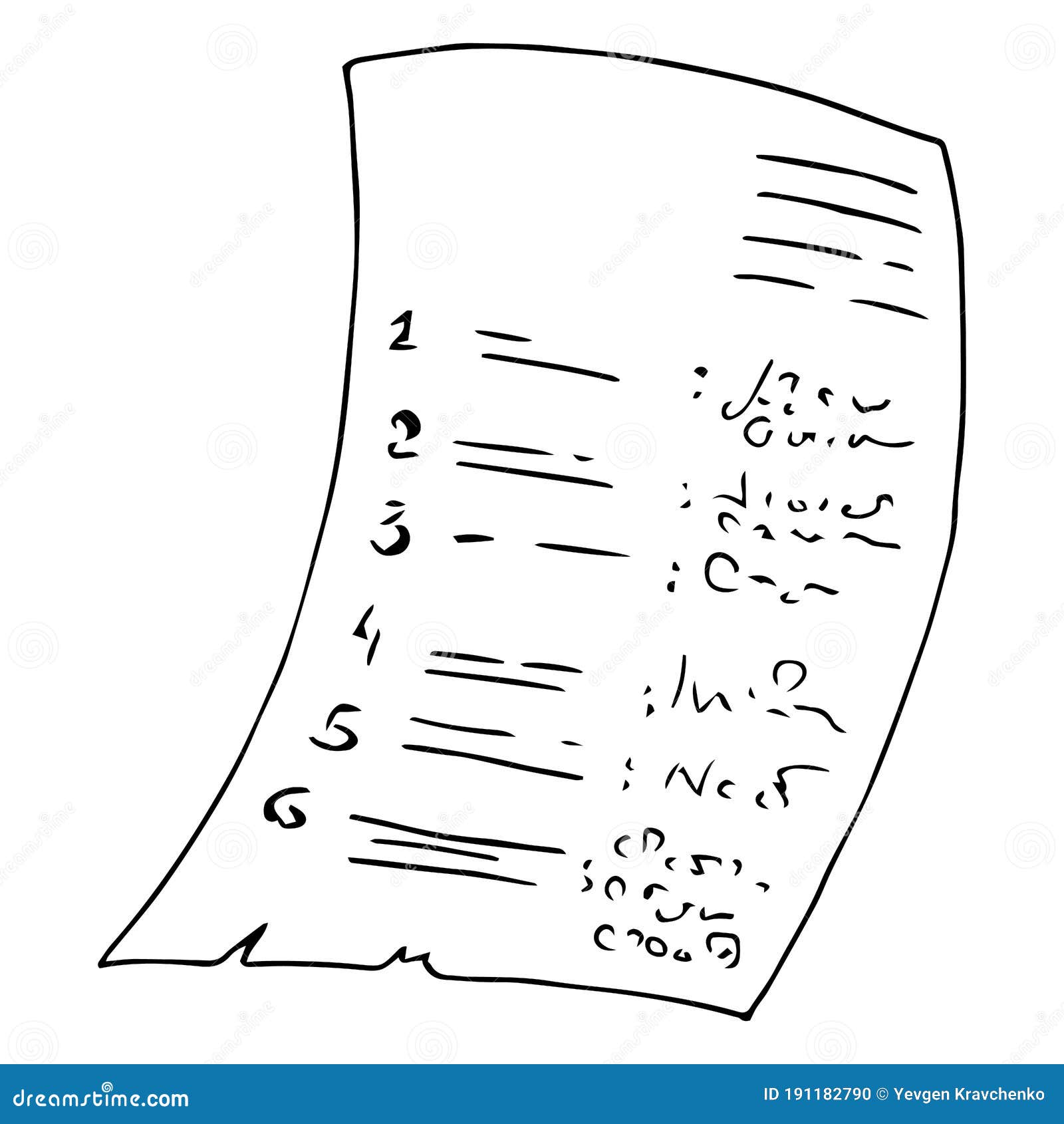 Schedule, Examination Work. Vector Illustration of Paper with ...