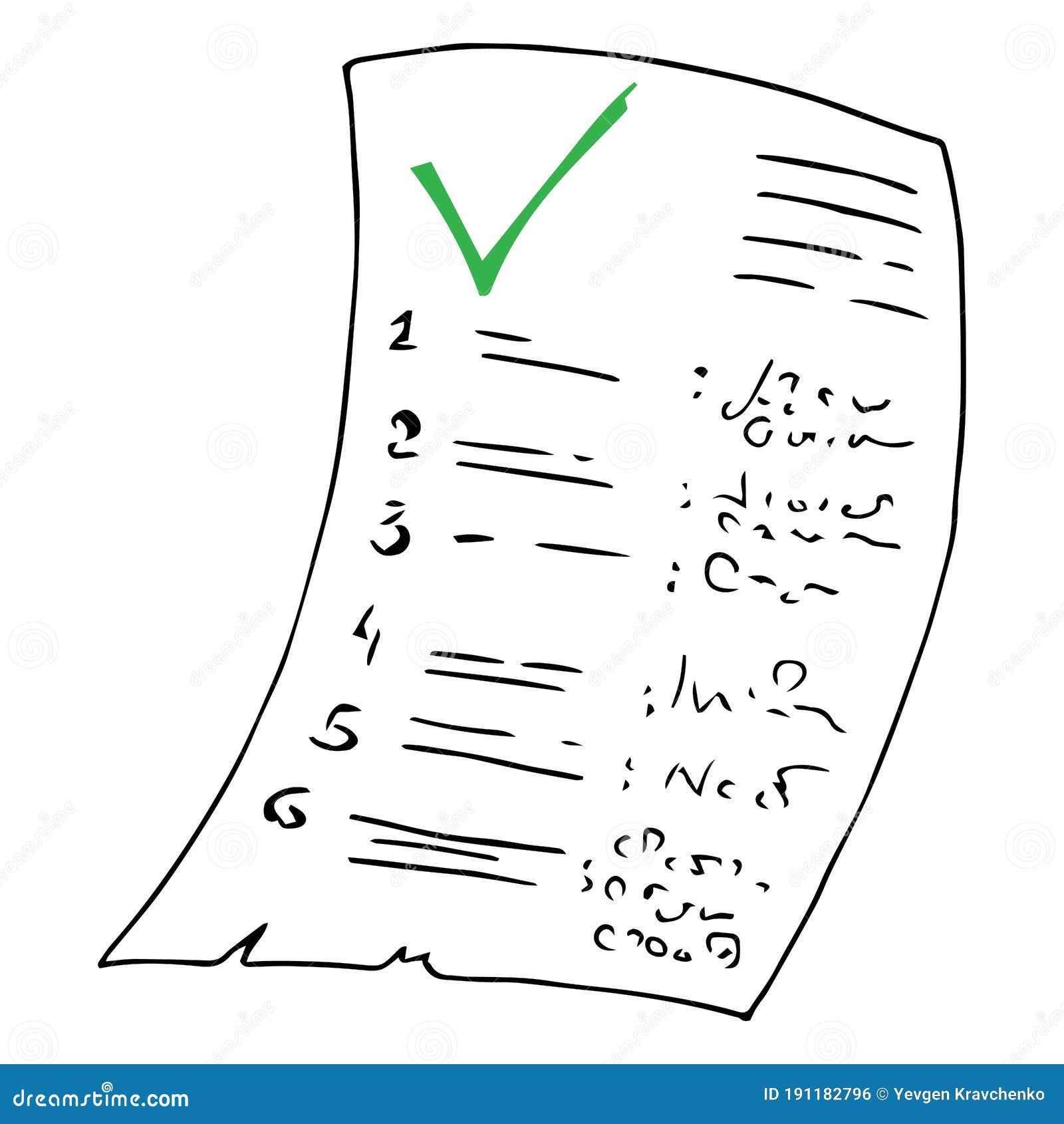 Schedule, Examination Work. Vector Illustration of Paper with ...