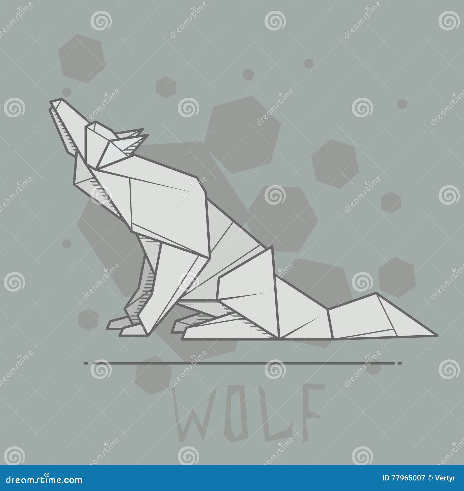 Origami Wolf