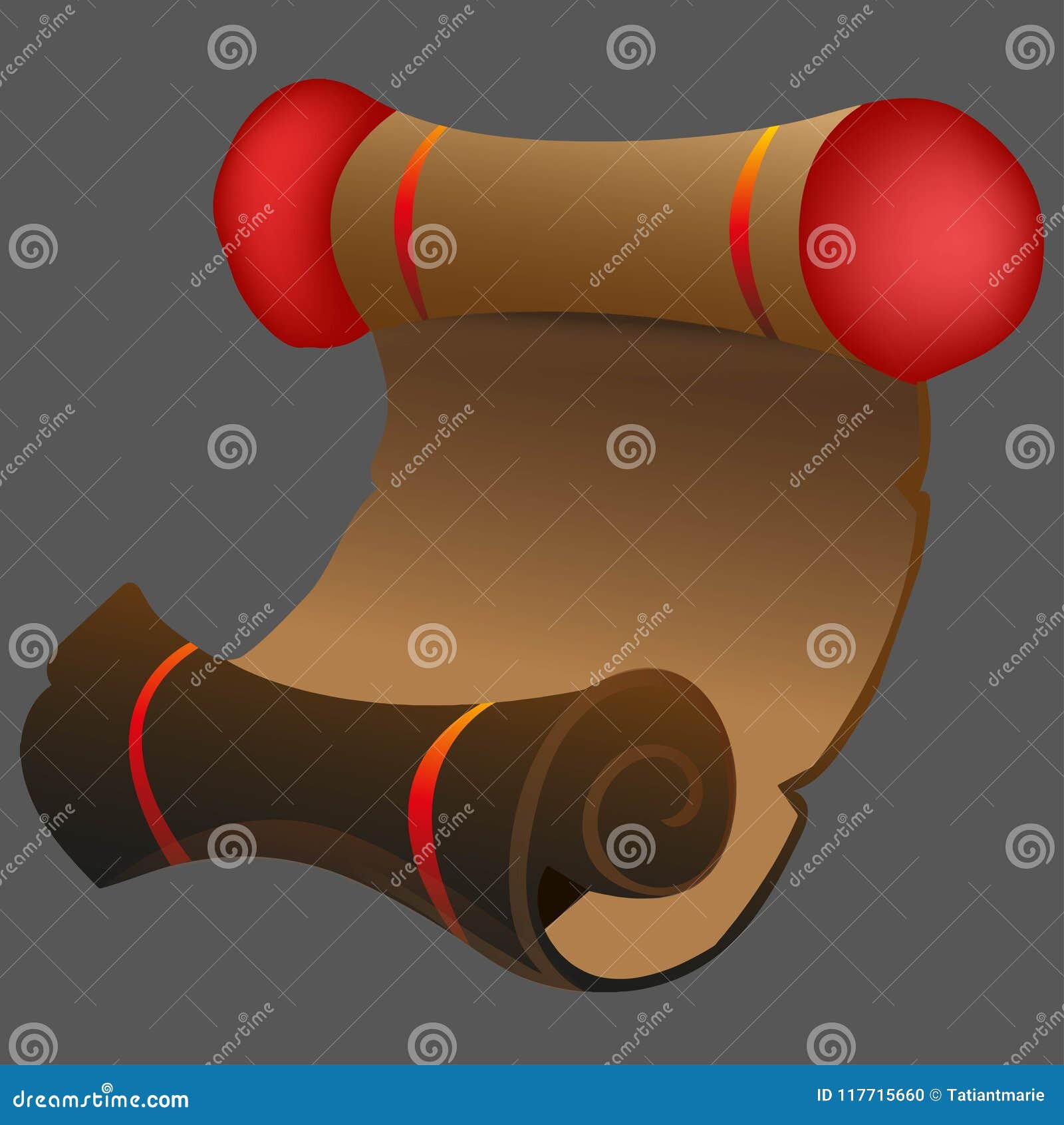 Vector Illustration of Papyrus. Stock Vector - Illustration of ...