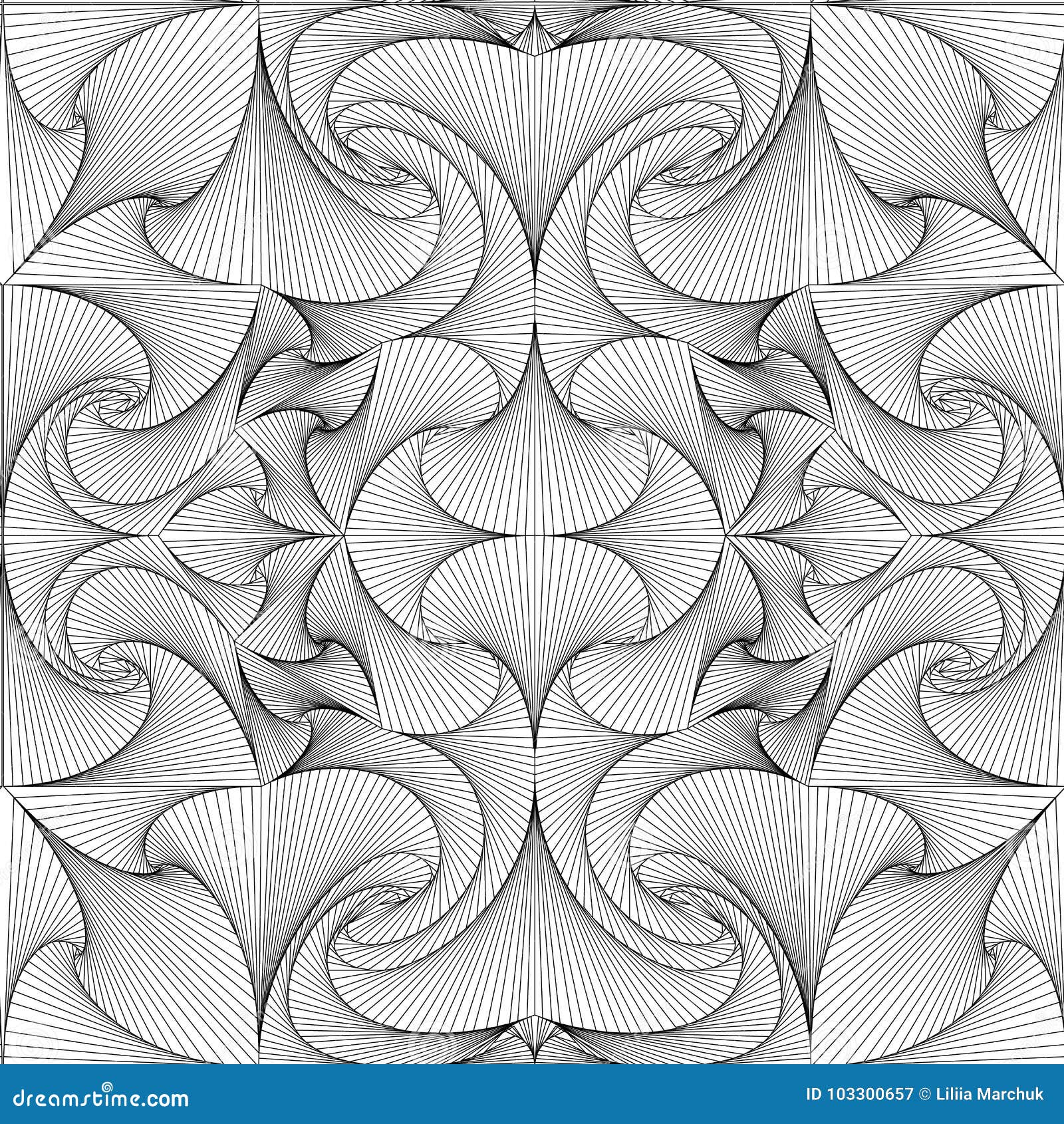 Pattern Paradoxical Paradox in Black. the Design is Suitable for Decor ...