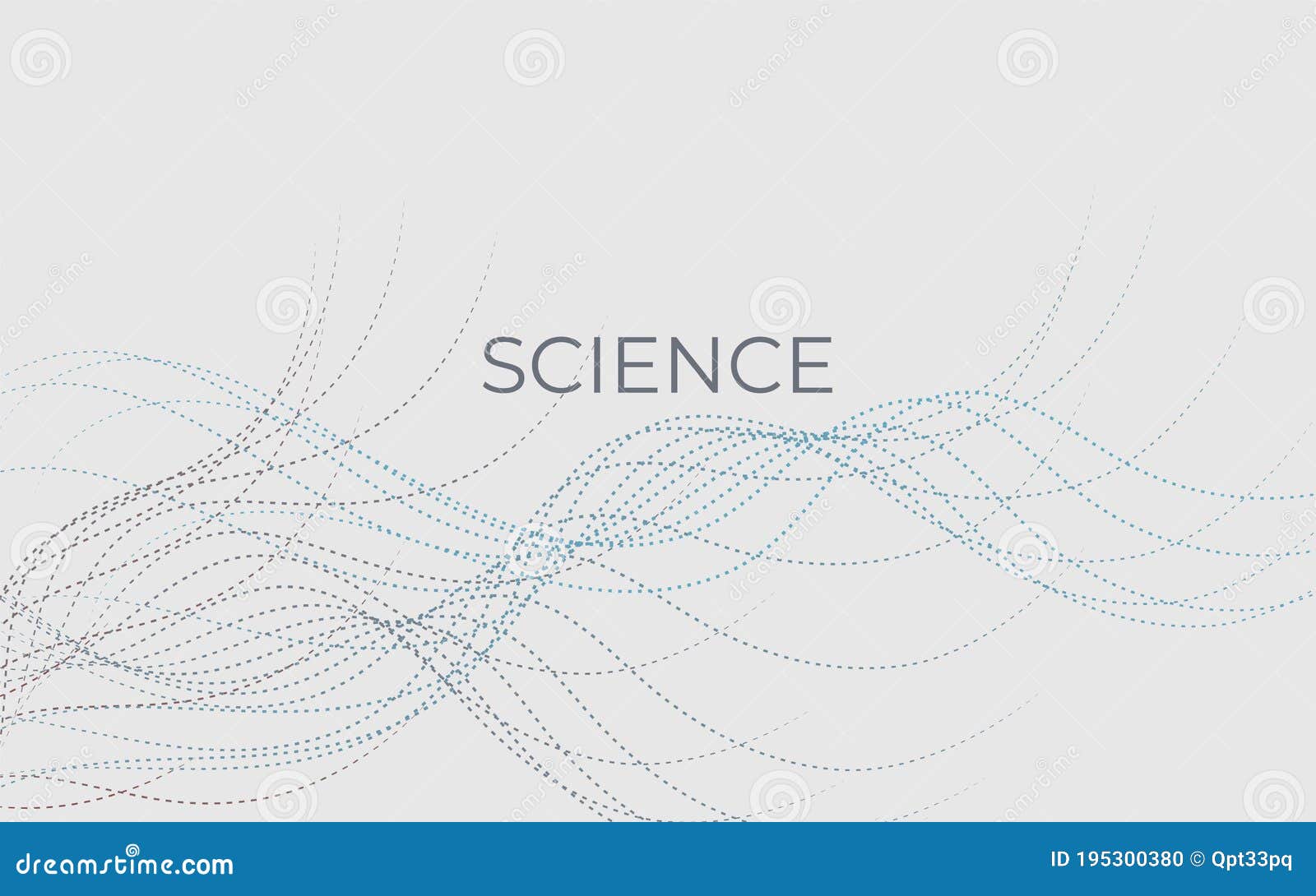 Vector Illustration with Particle Waves on a Science Theme Stock Vector ...
