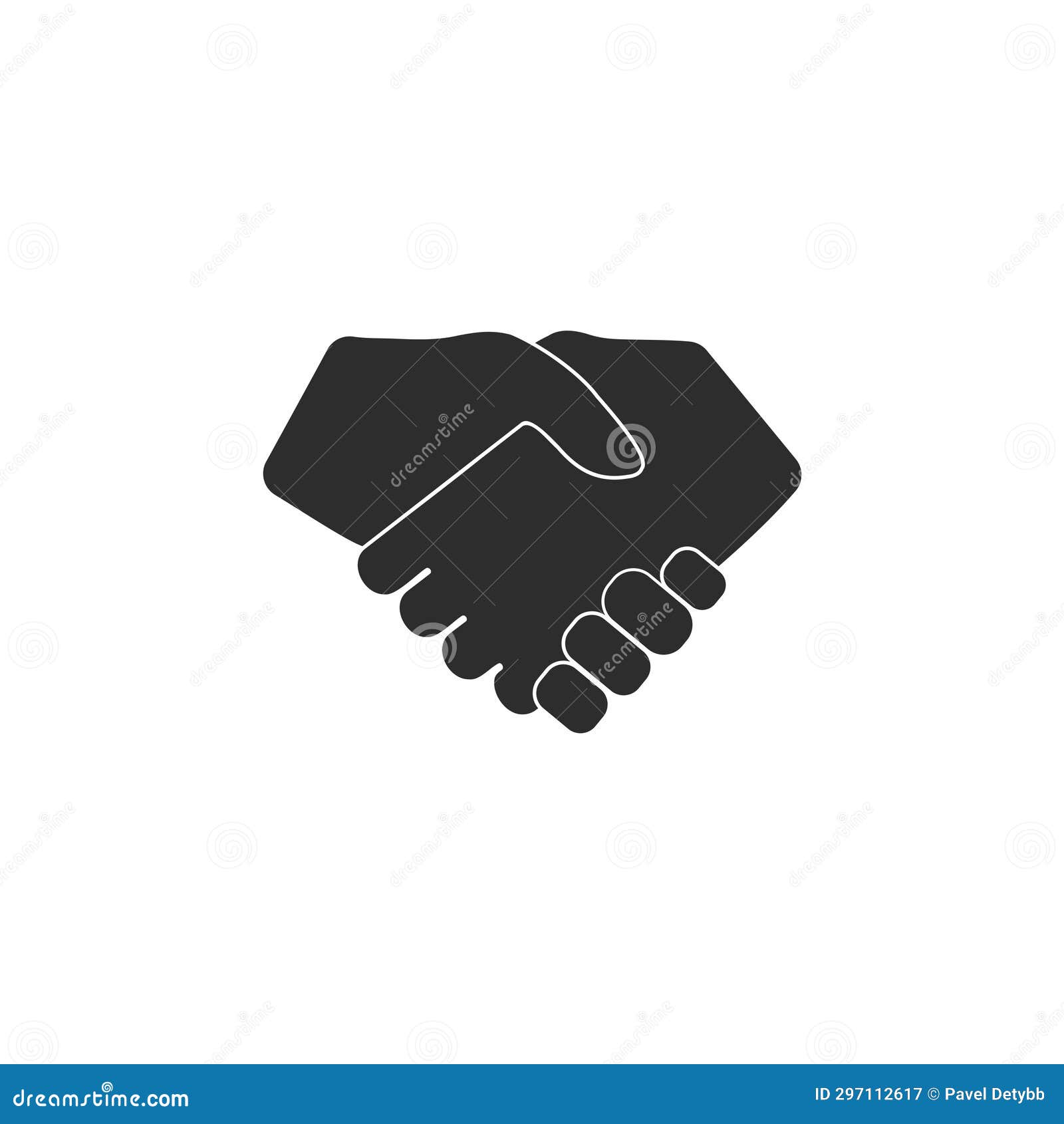 Partnership, Shake Hands, Together Icon. Vector Illustration. Stock ...