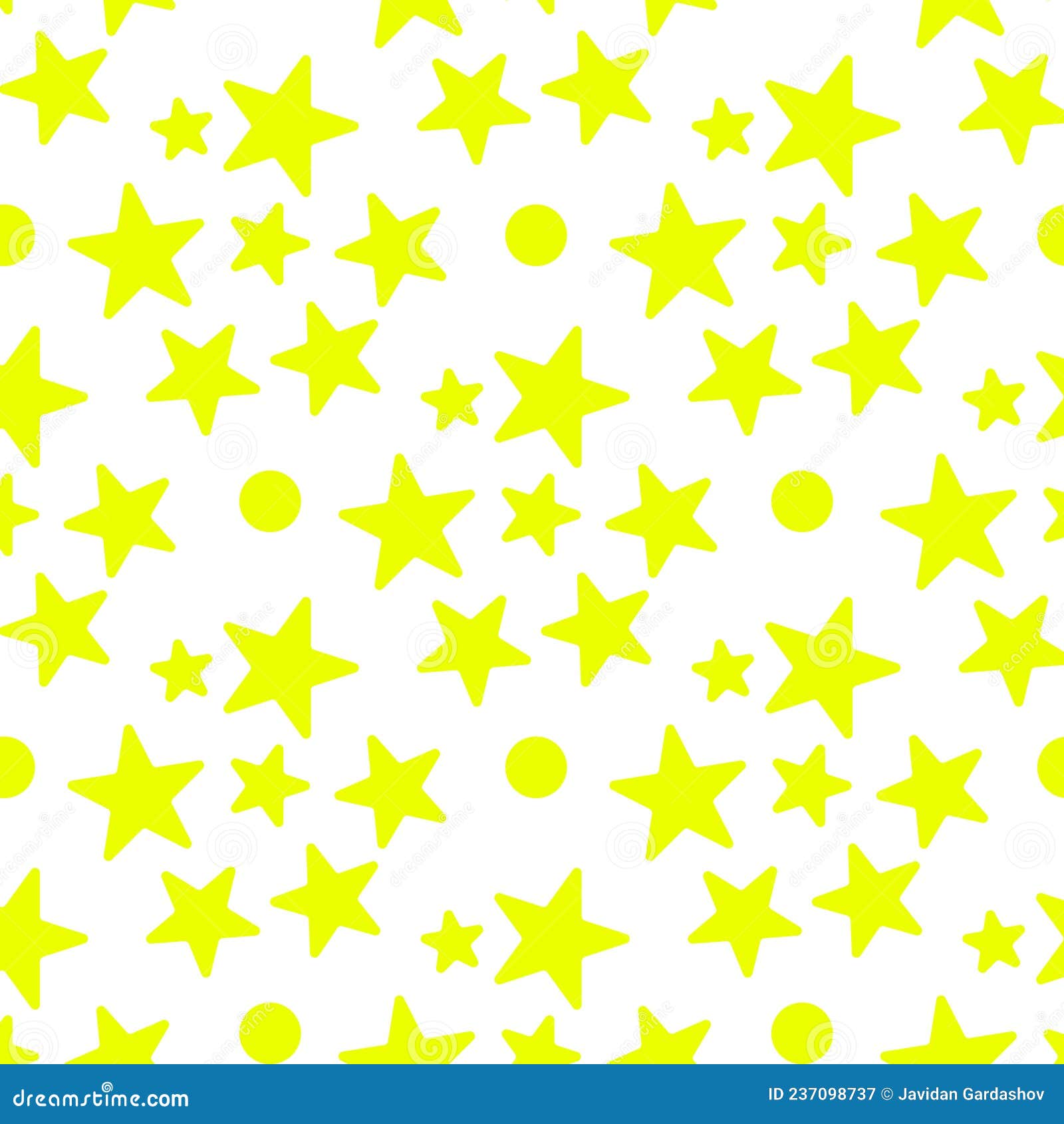 Vector Illustration of Pattern Background with Yellow Star Icon Set ...