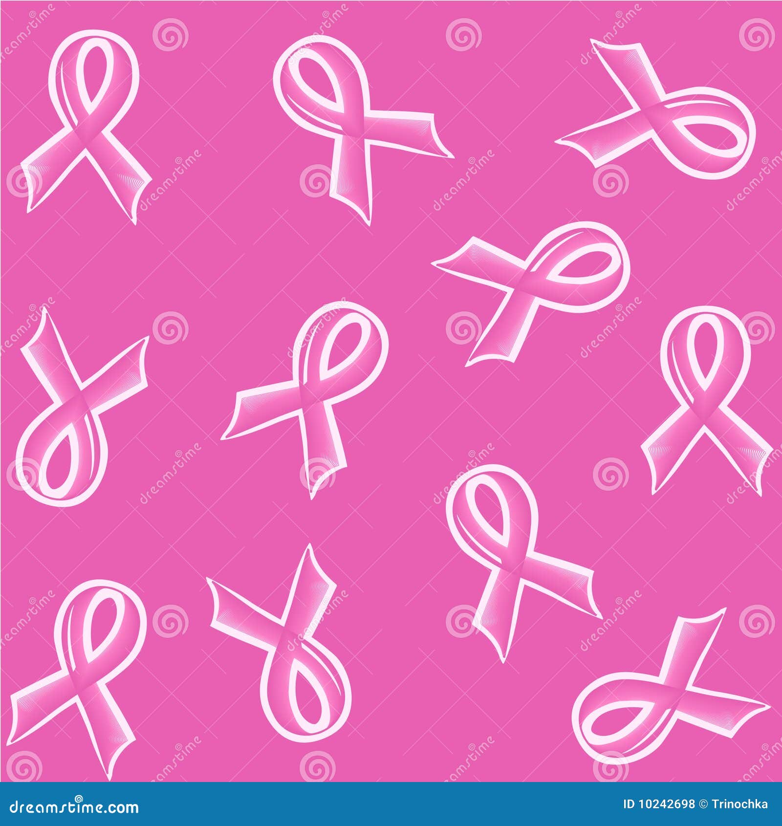 Vector Illustration of Pattern of Pink Support Rib Stock Vector ...