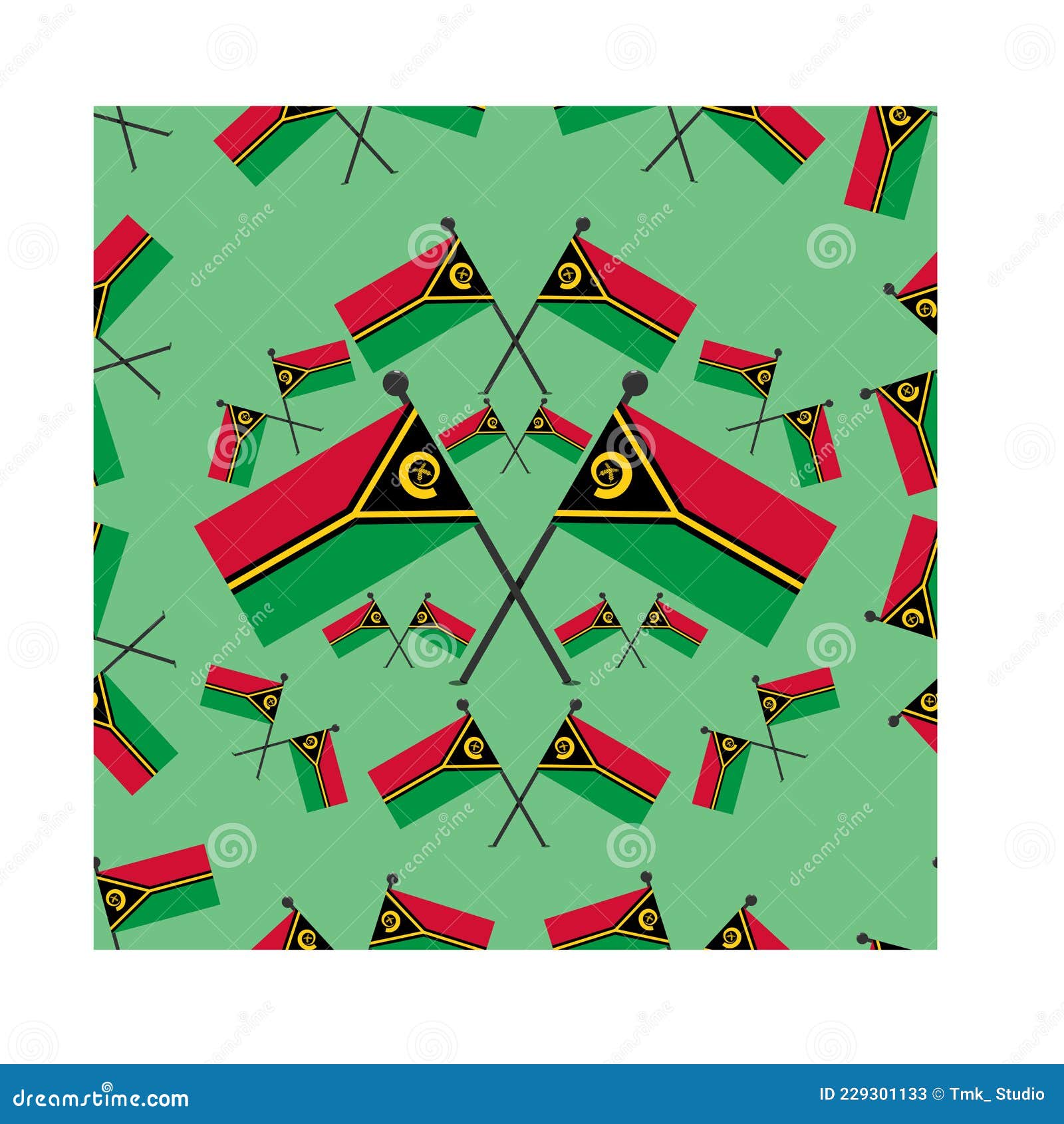 Vector Illustration of Pattern Vanuatu Flags Stock Vector ...