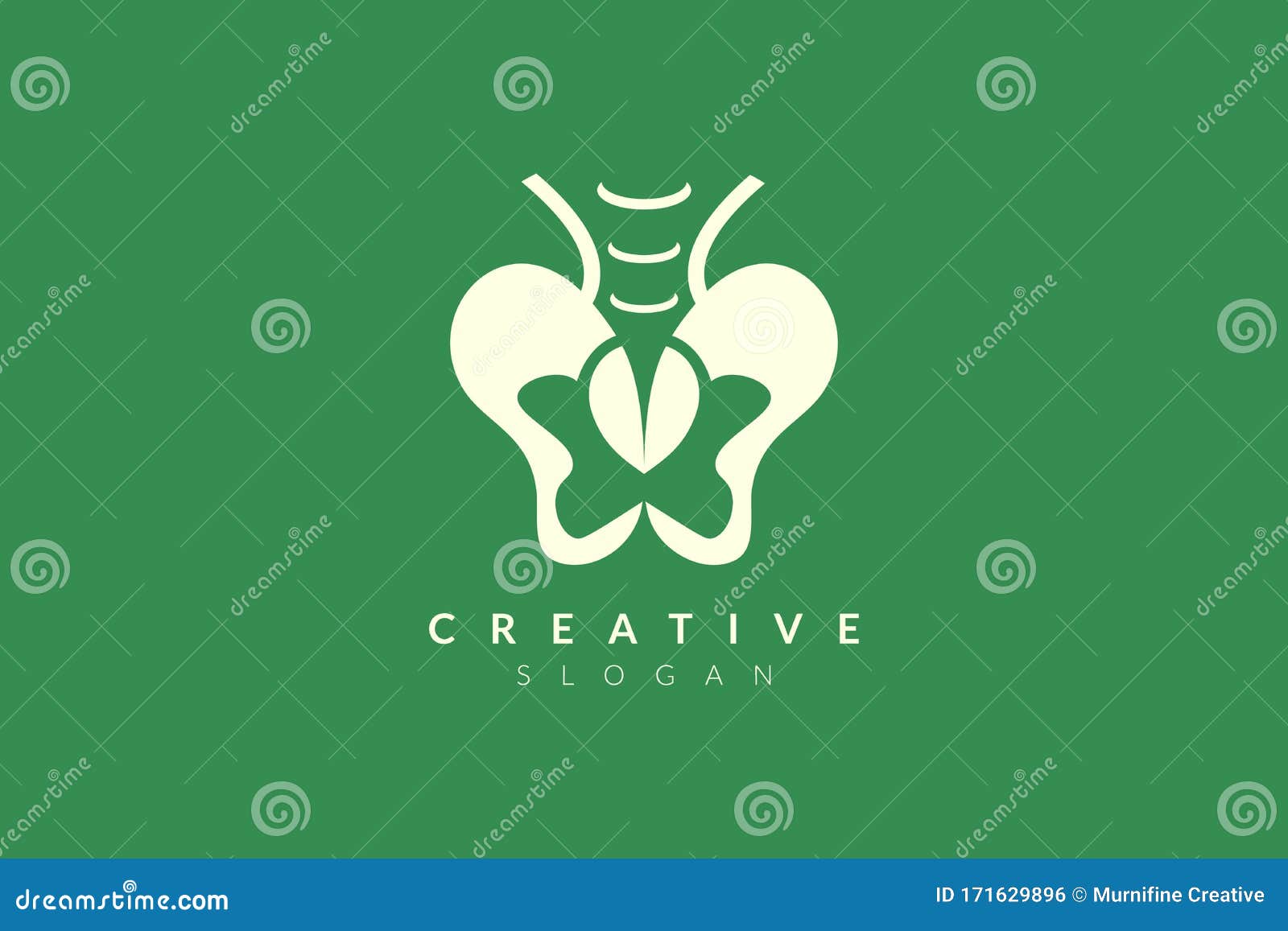 Vector Illustration of Pelvic Bone Shape Design. Stock Vector ...