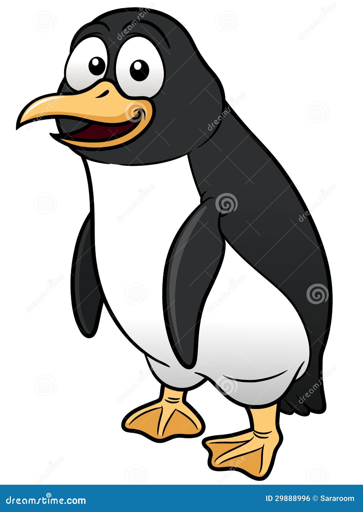 Penguin cartoon stock vector. Illustration of funny, life - 29888996
