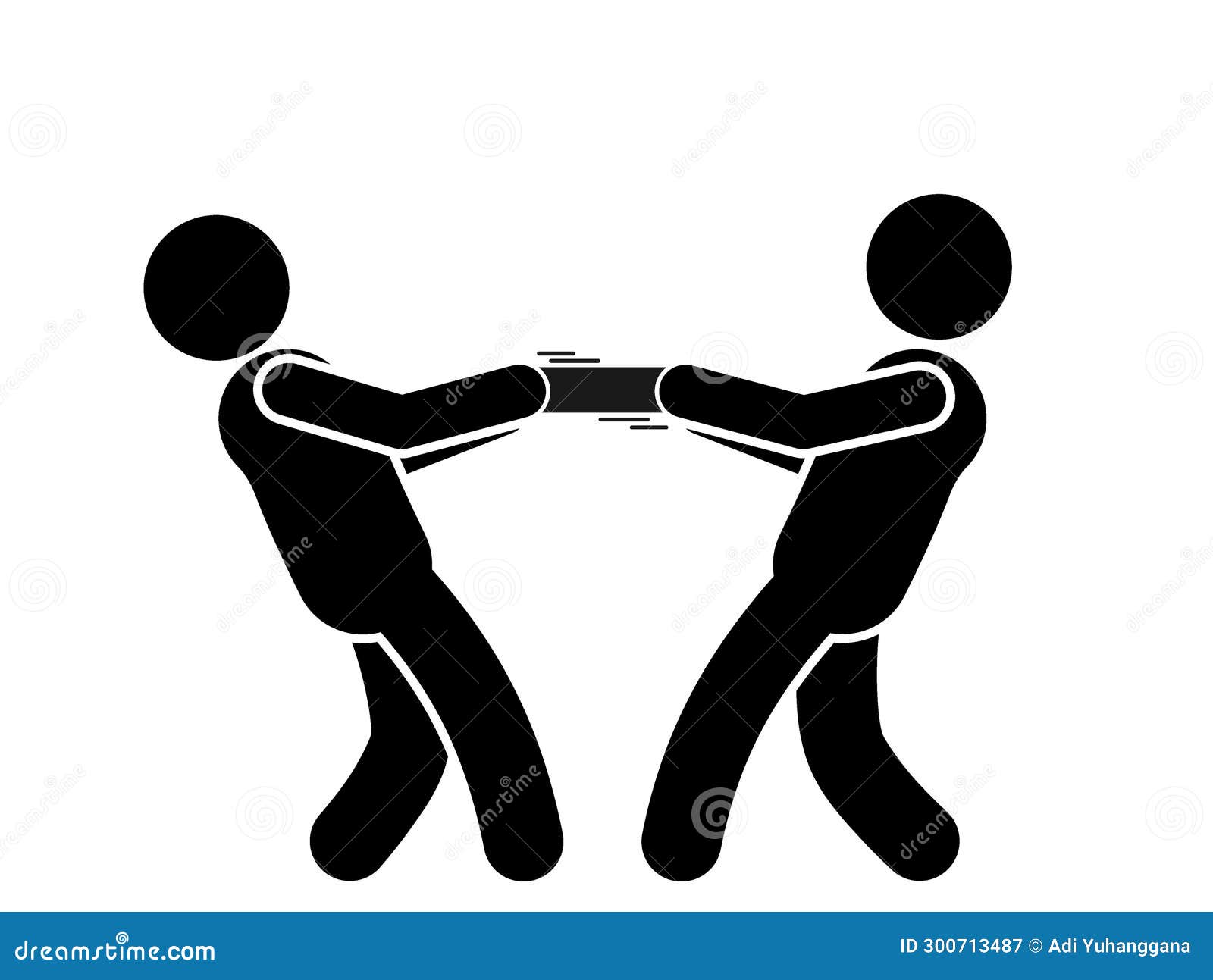 Vector Illustration of People Fighting Over Each Stock Vector ...