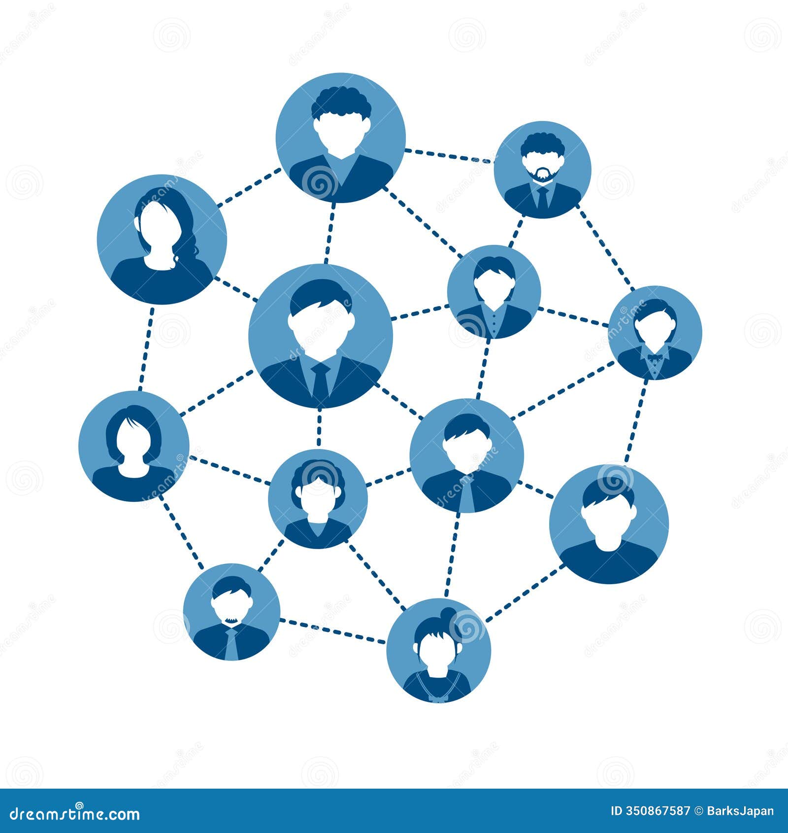 Vector Illustration of People Relationships and Connections Stock ...