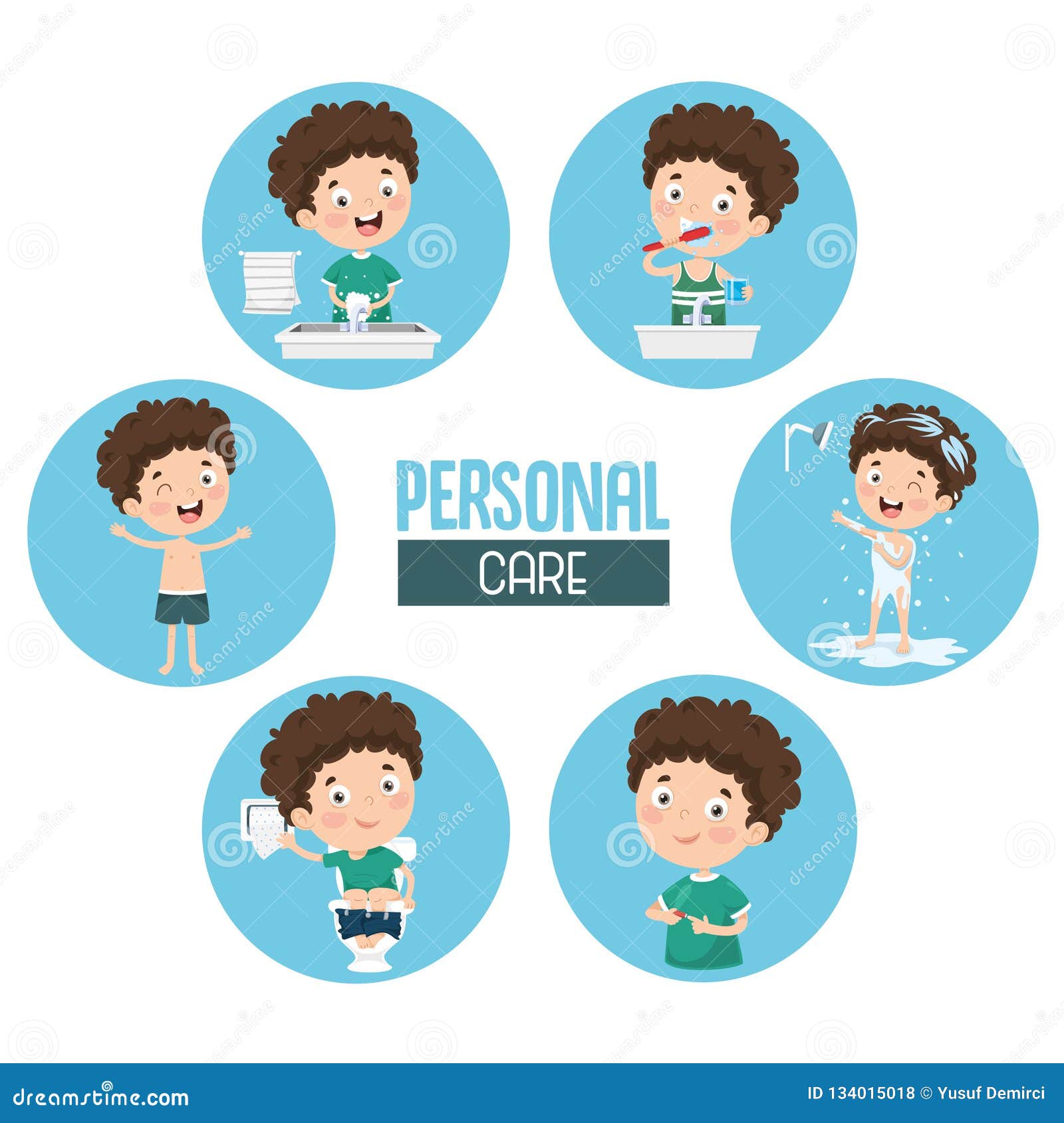 Vector Illustration of Personal Care Stock Vector - Illustration of ...