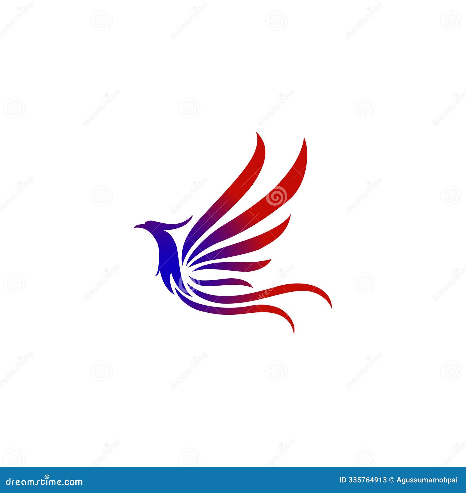 Vector Illustration of a Phoenix for an Icon, Symbol or Logo Stock ...