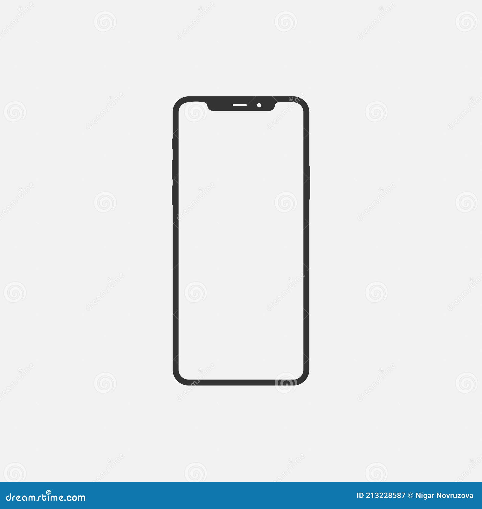 Vector Illustration of Phone Screen Icon Stock Vector - Illustration of ...
